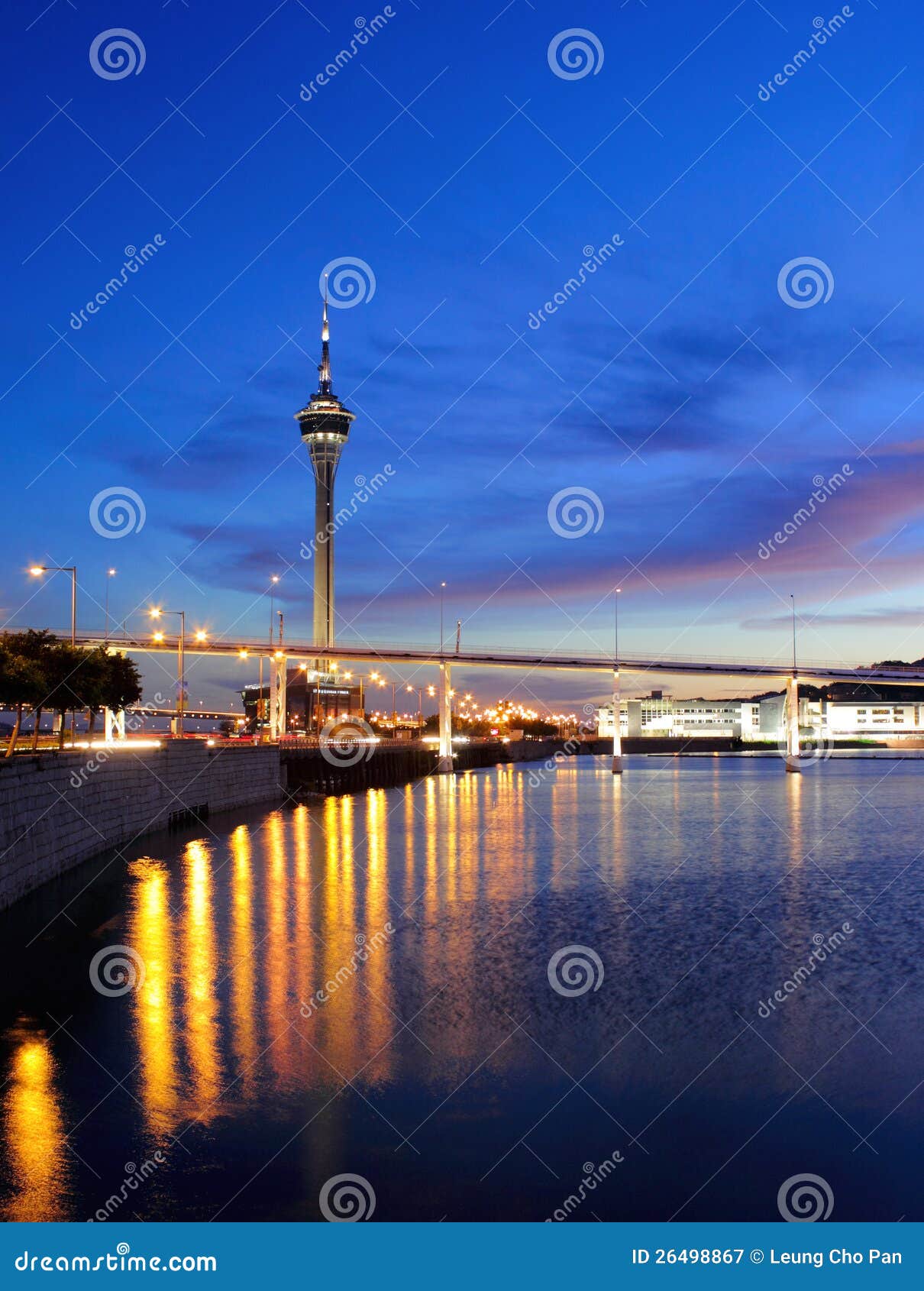 Macau at night stock image. Image of blue, evening, horizon - 26498867