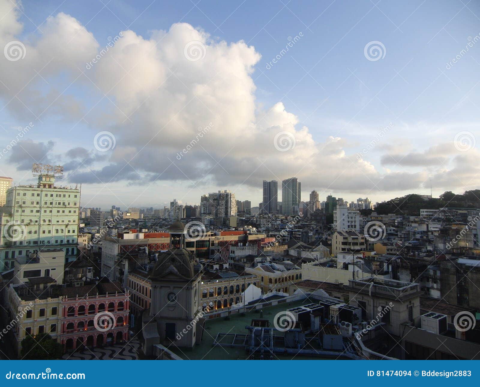 Macau old town editorial stock image. Image of night - 81474094