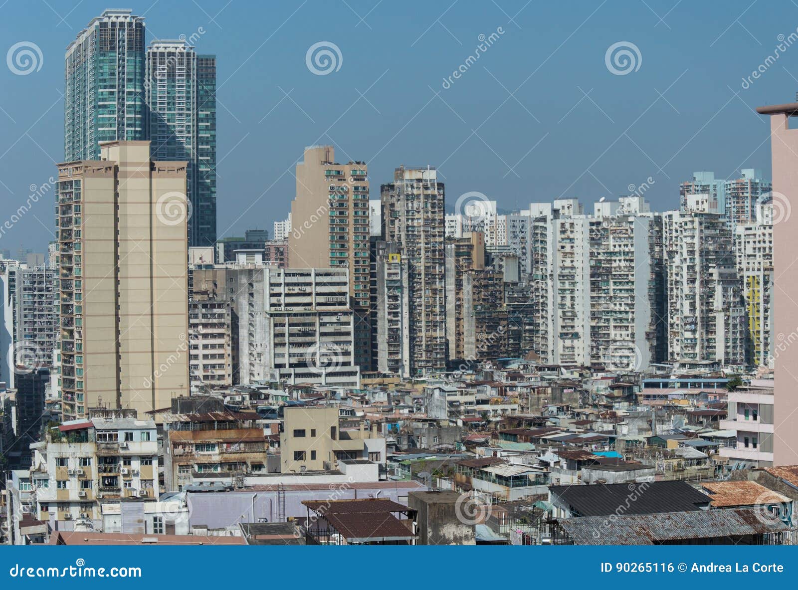 Macau old town editorial photo. Image of macao, cloudy - 90265116