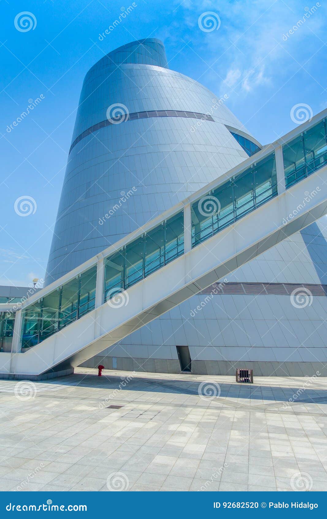 Macau Science Center, a Distinctive, Asymmetrical, Conical Shape ...
