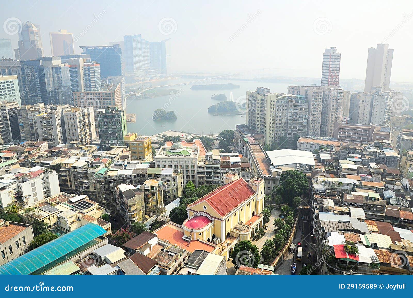 Macau skyline stock image. Image of panorama, colony - 29159589