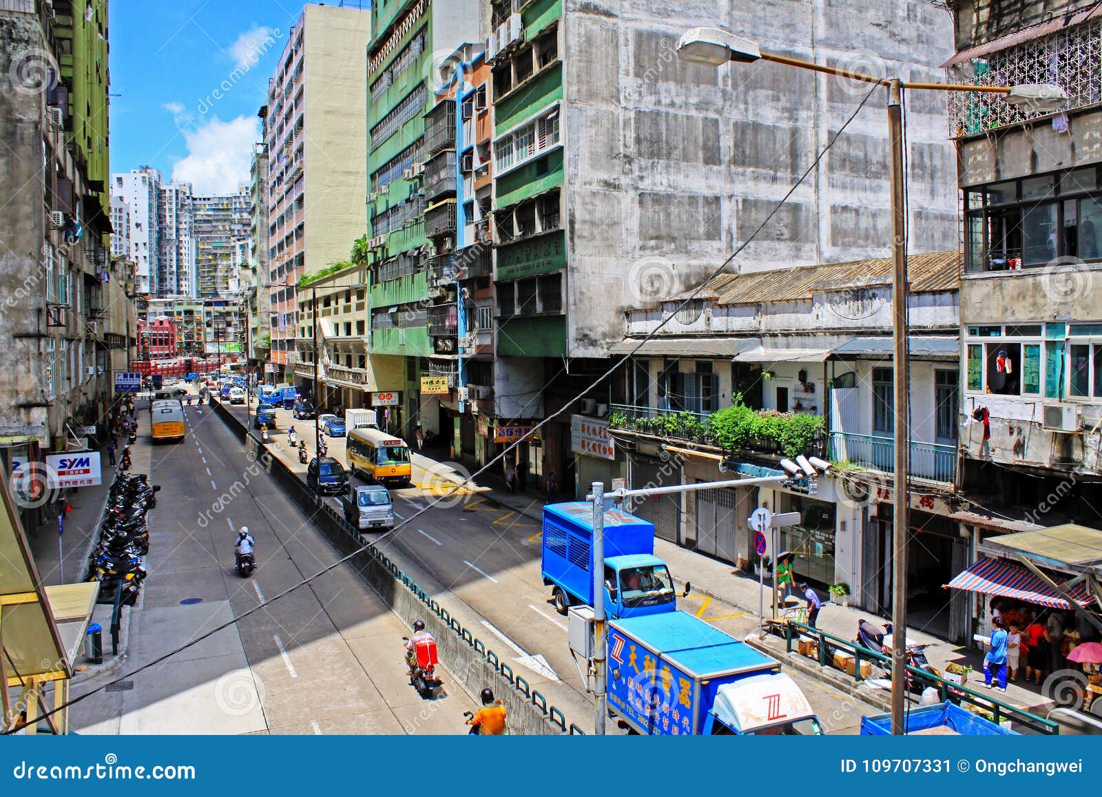 Macau Street View, Macau, China Editorial Photo - Image of portuguese ...