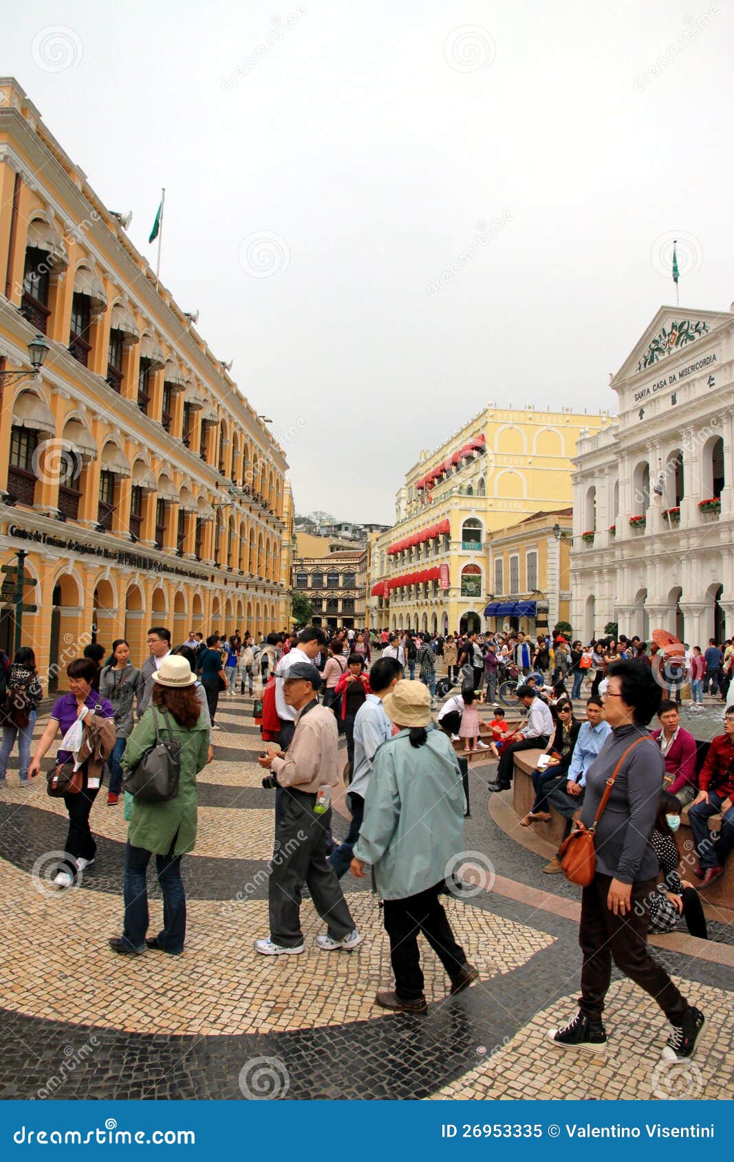 Macau Streets editorial image. Image of china, busy, town - 26953335