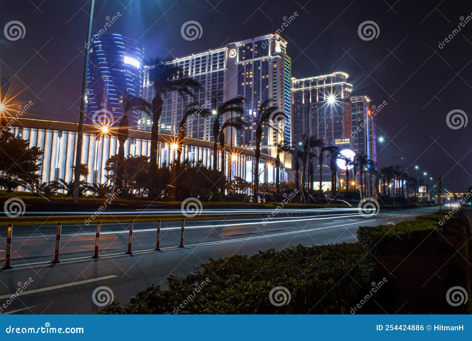 Macau streets editorial photo. Image of hyatt, hotel - 254424886
