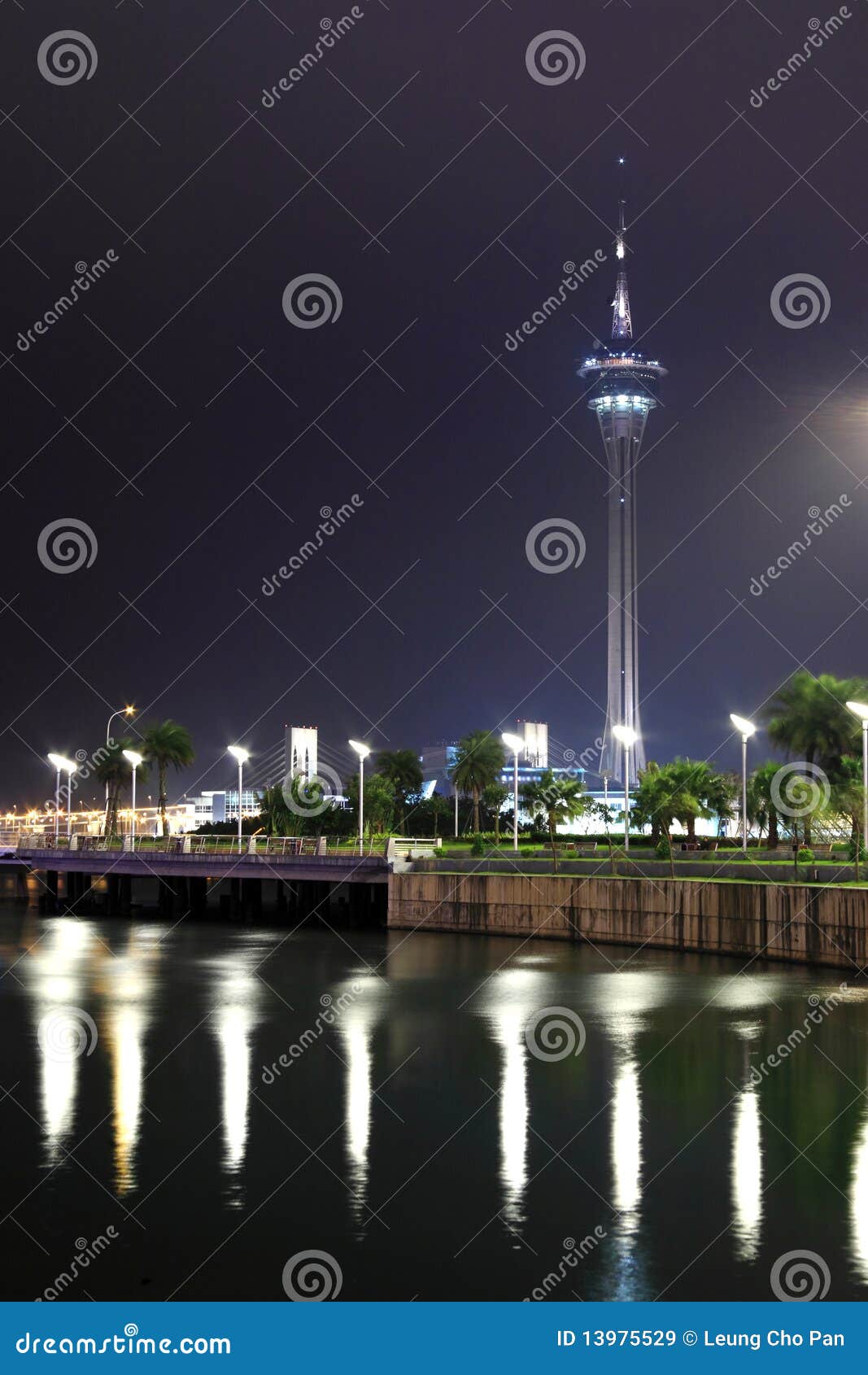 Macau tower stock image. Image of lake, horizon, metropole - 13975529