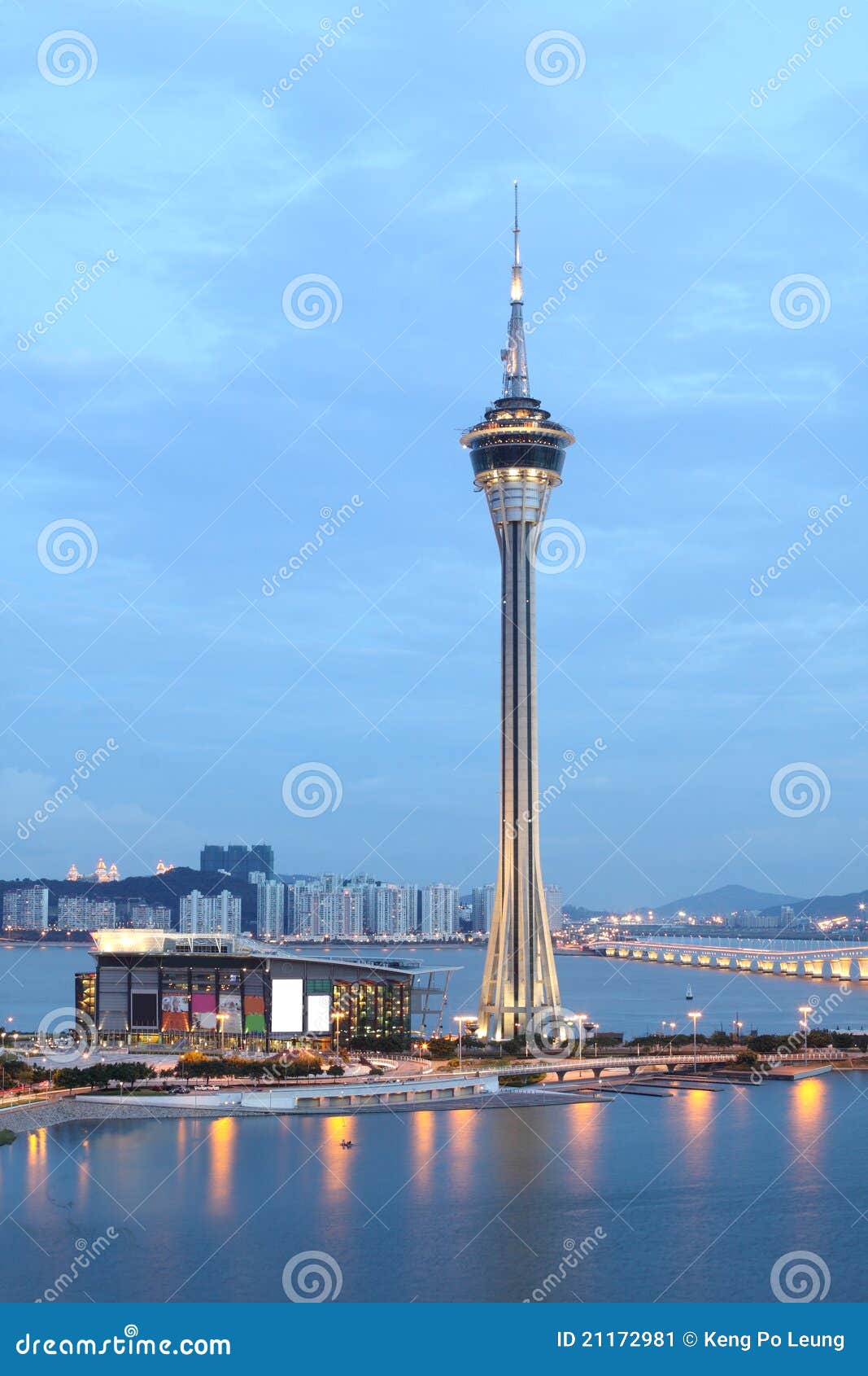 Macau tower stock image. Image of night, delta, convention - 21172981
