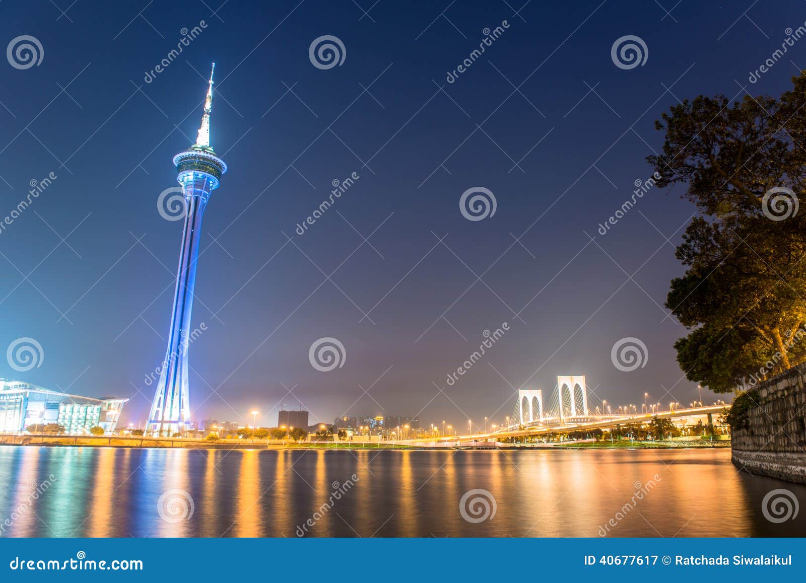 Macau Tower, the Famous Landmark of Macau Stock Image - Image of hotel ...