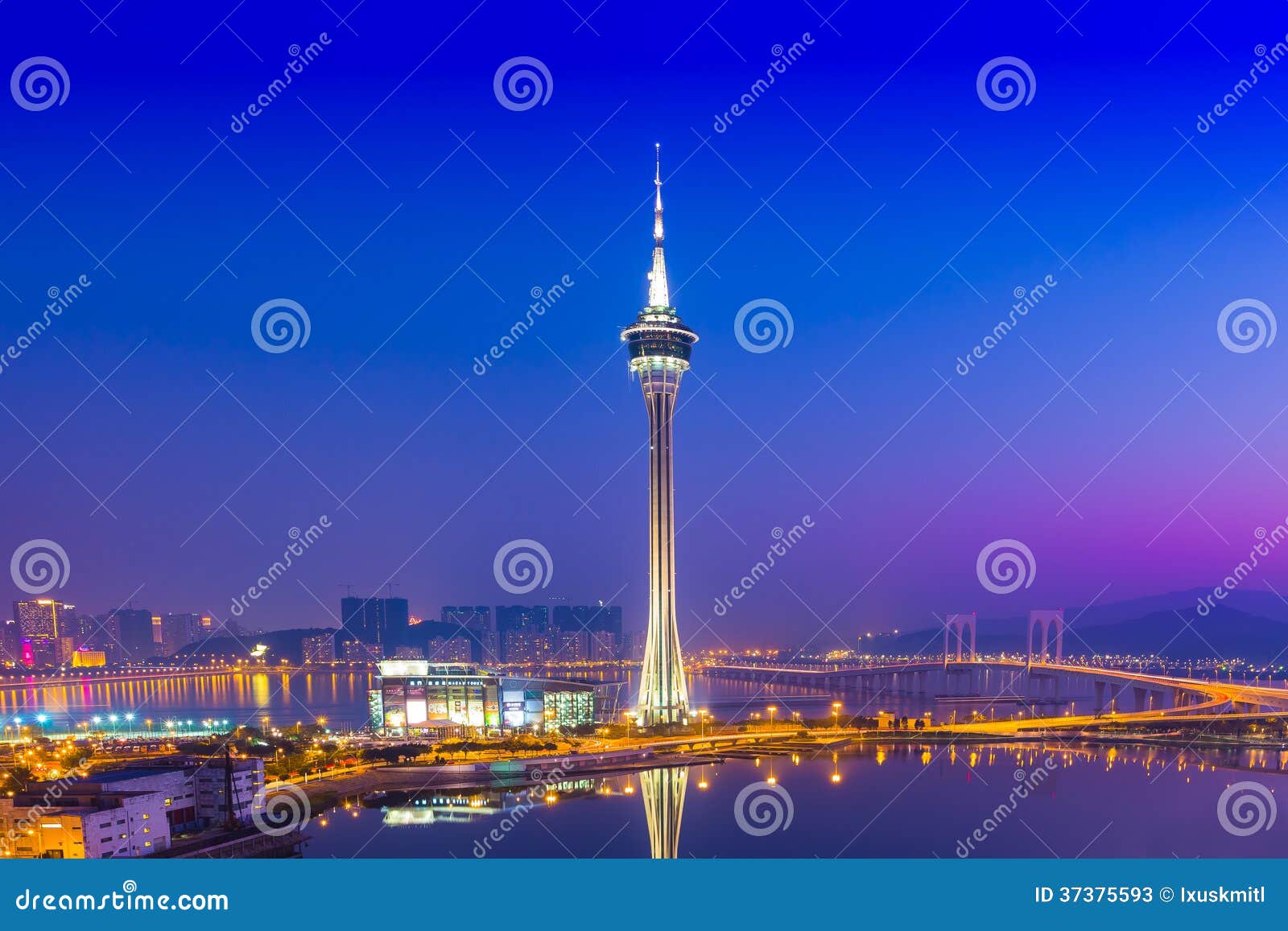 Macau Tower editorial stock photo. Image of landmark - 37375593