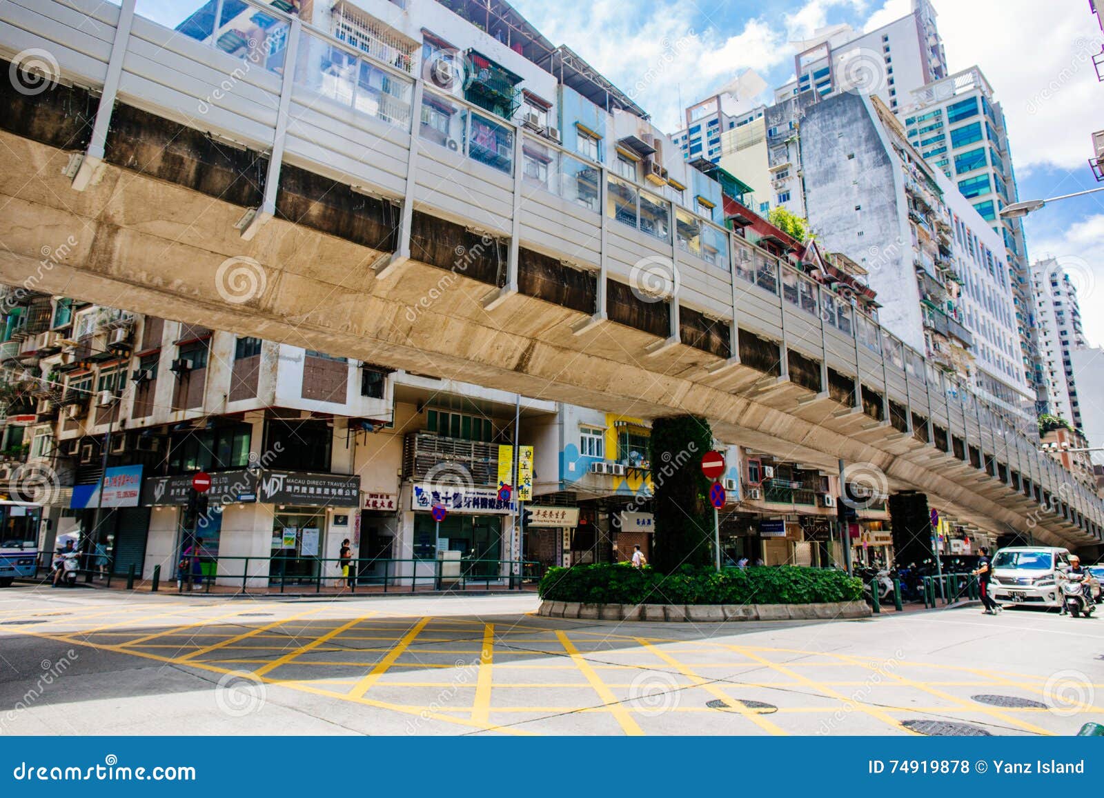 Macau traffic road editorial stock photo. Image of bridge - 74919878