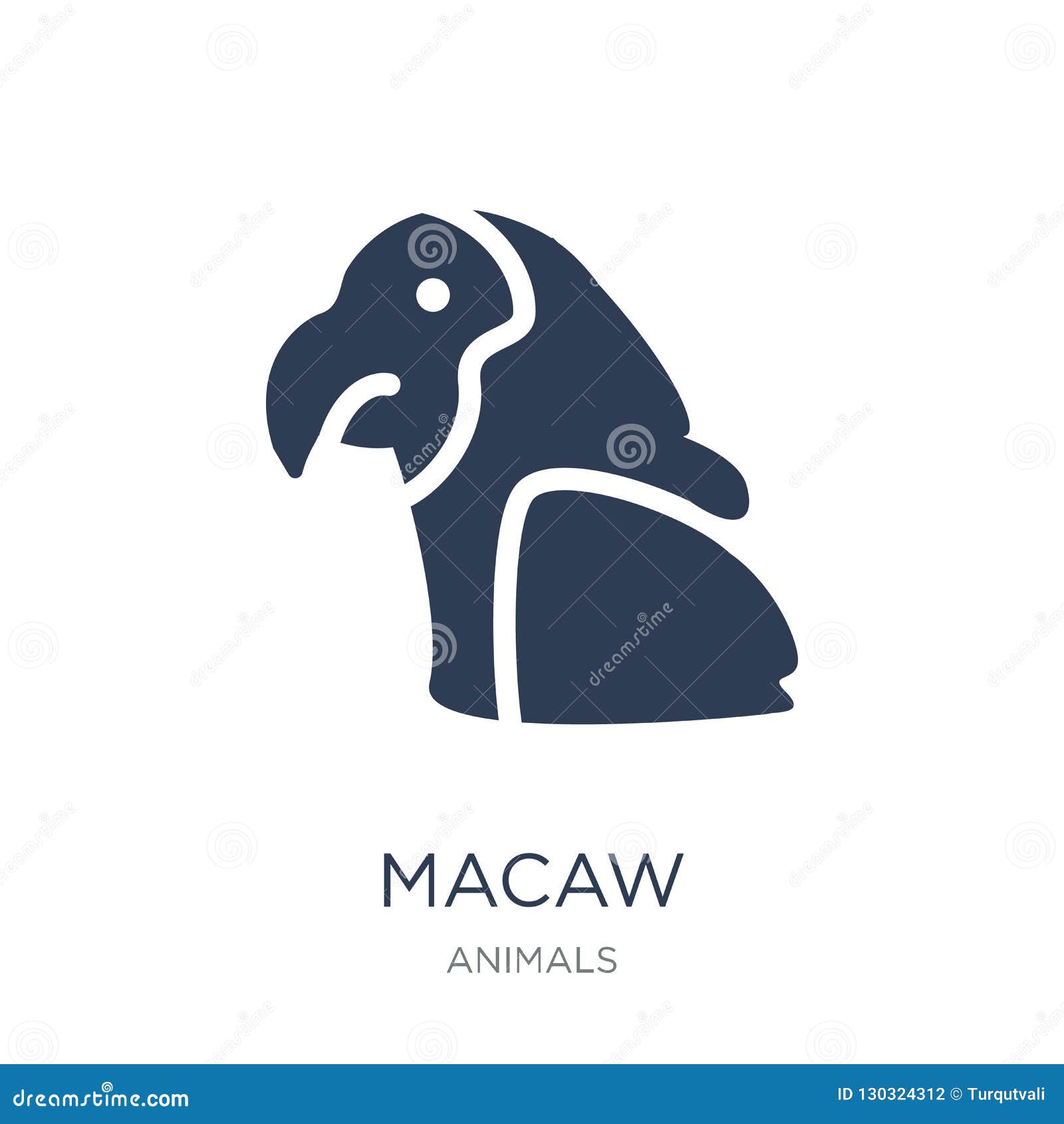 Macaw Icon. Trendy Flat Vector Macaw Icon on White Background Fr Stock ...