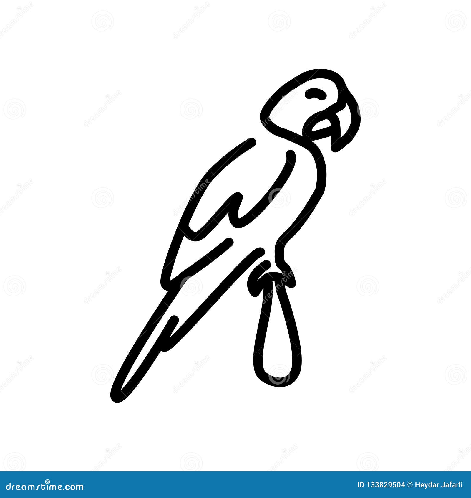 Macaw Icon Vector Isolated on White Background, Macaw Sign Stock Vector ...