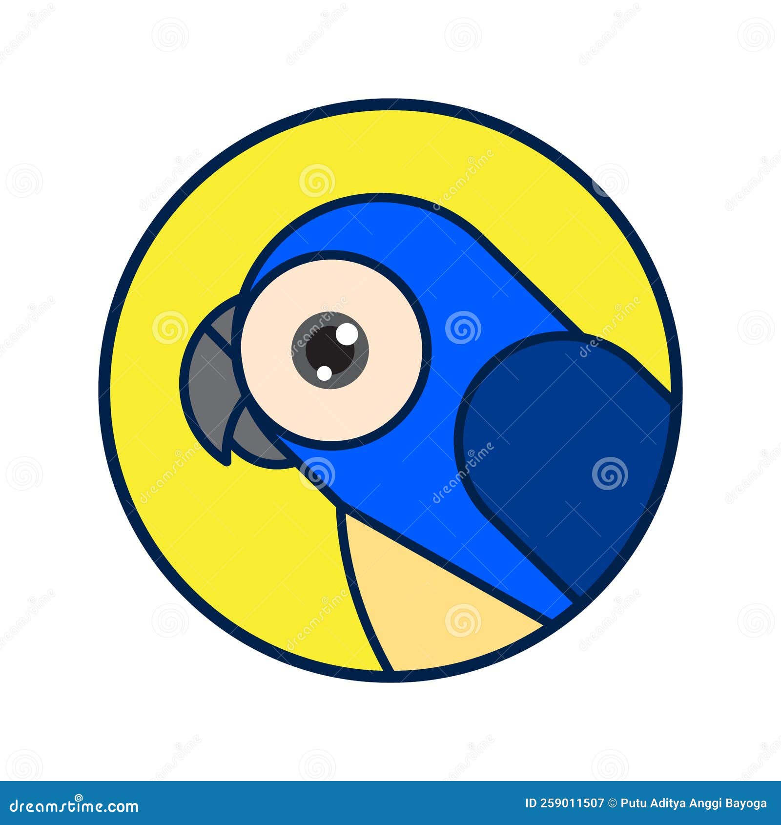 Macaw logo template stock vector. Illustration of design - 259011507