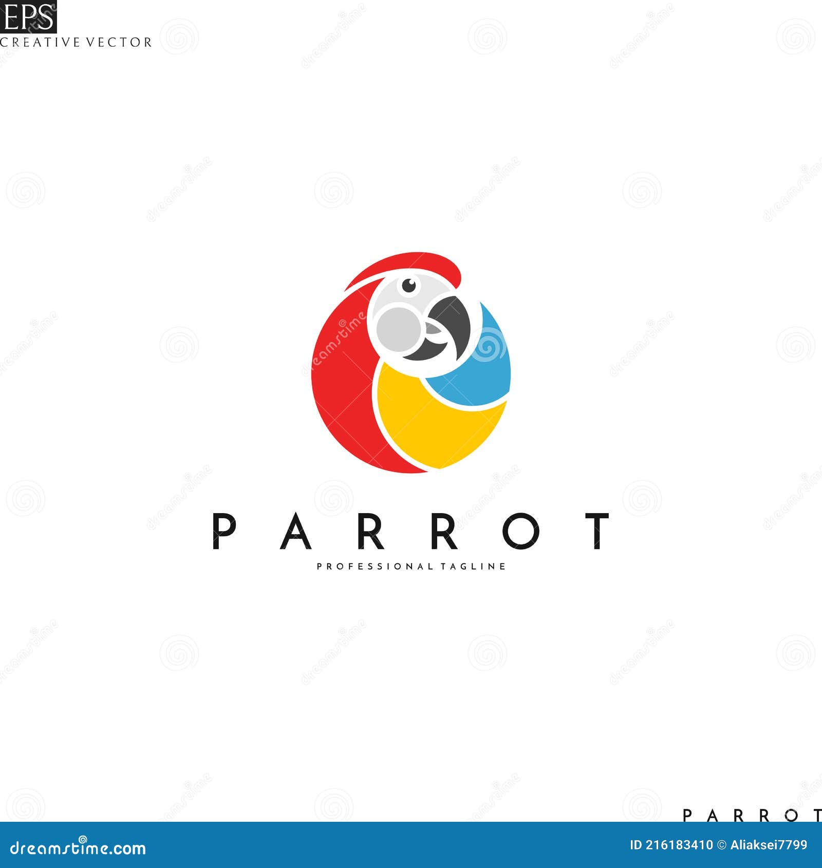 Parrot Logo - Vector Style Art Royalty-Free Stock Image | CartoonDealer ...