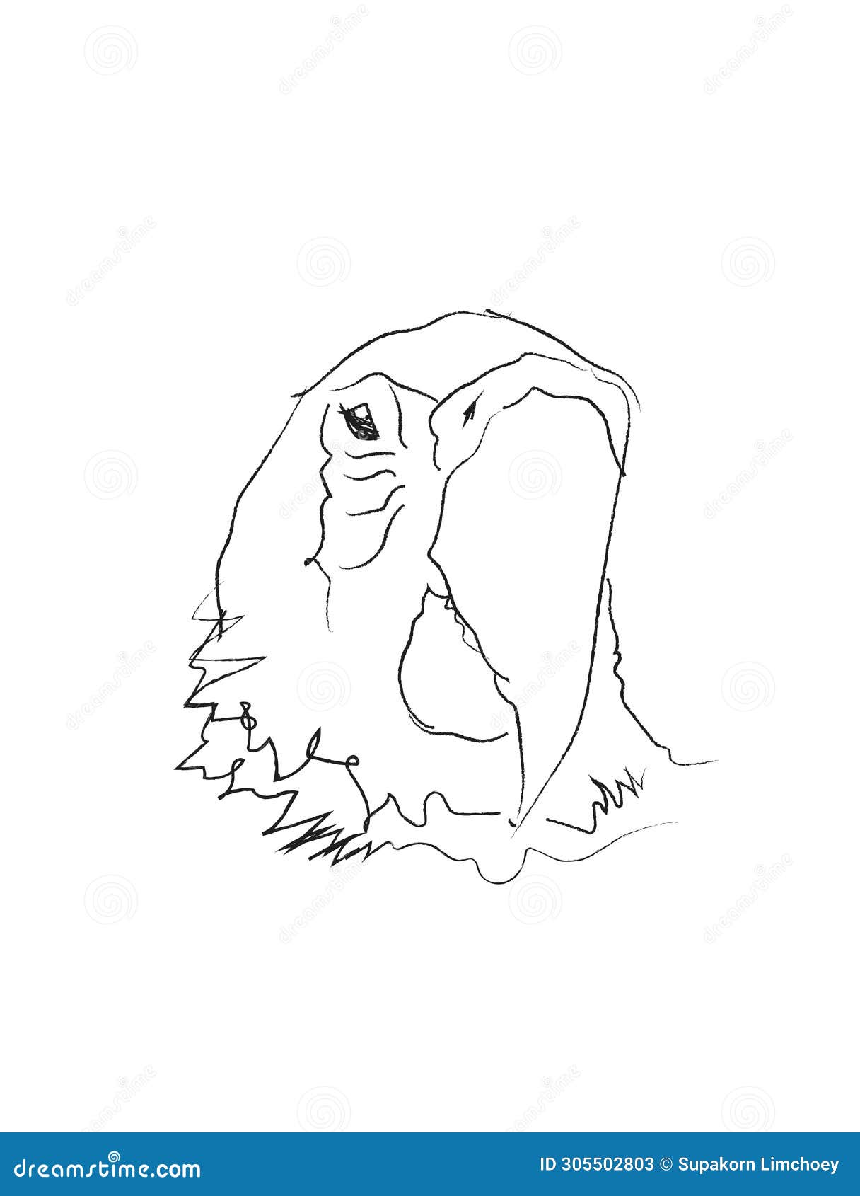 Macaw parrot sketching stock vector. Illustration of design - 305502803