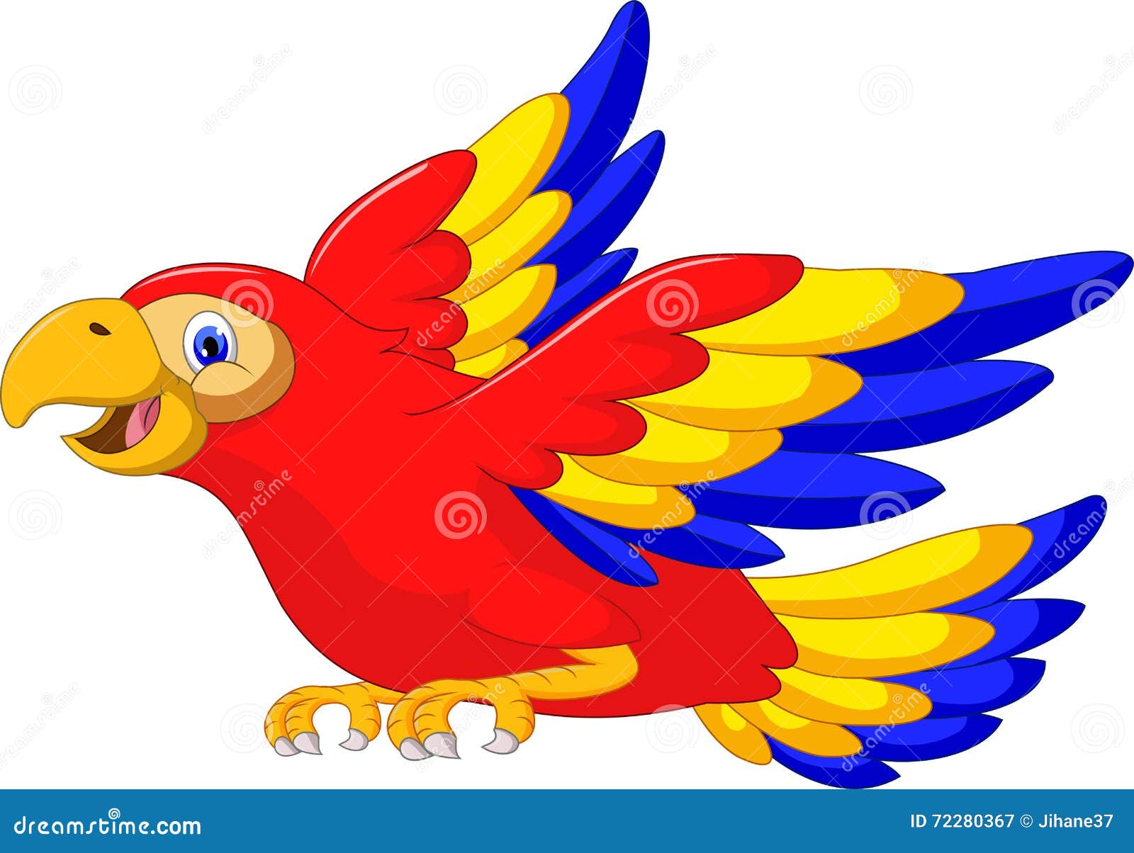 Macaw Wing Bird Cartoon Royalty-Free Stock Photography | CartoonDealer ...