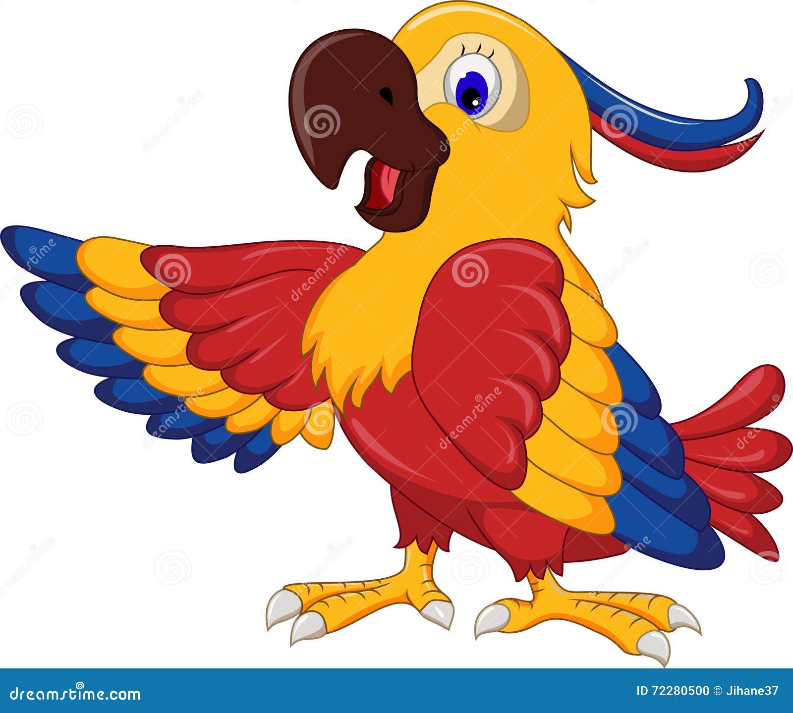 Macaw Wing Bird Cartoon Royalty-Free Stock Photography | CartoonDealer ...