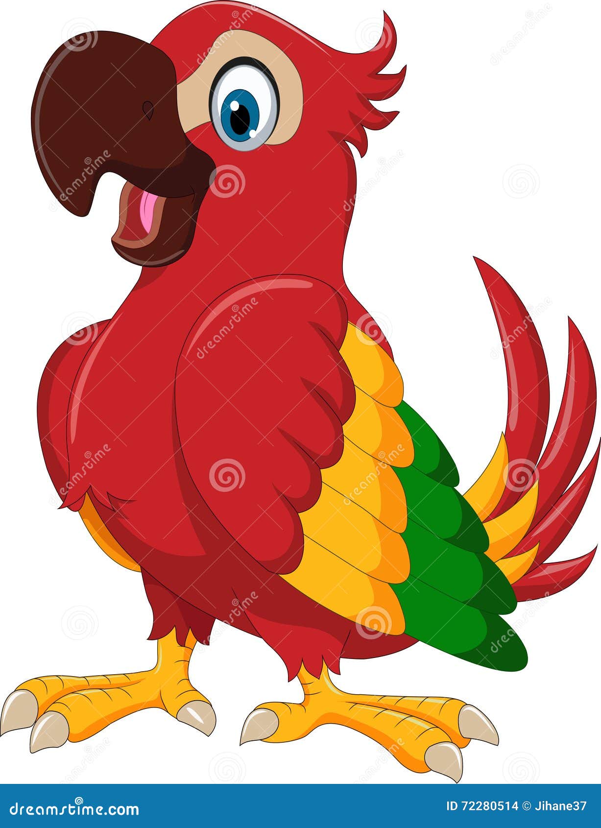 Macaw Wing Bird Cartoon Royalty-Free Stock Photography | CartoonDealer ...