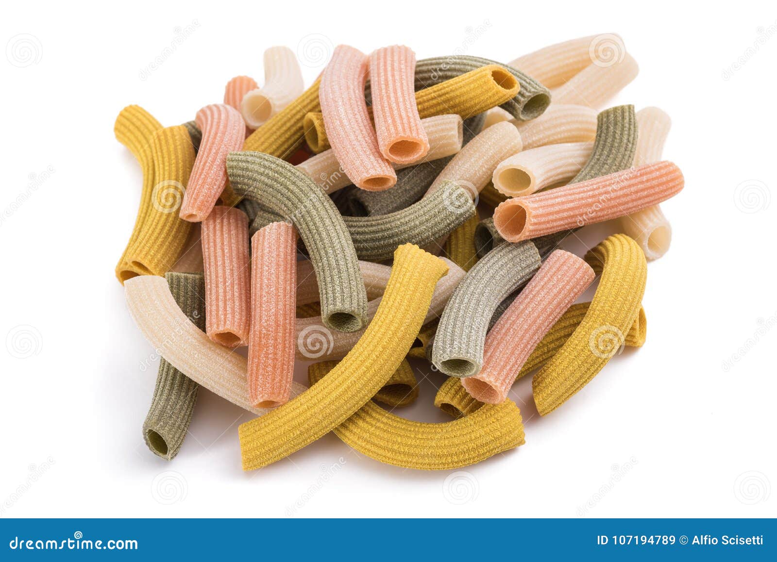 Maccheroni rigati group stock image. Image of pennette - 107194789