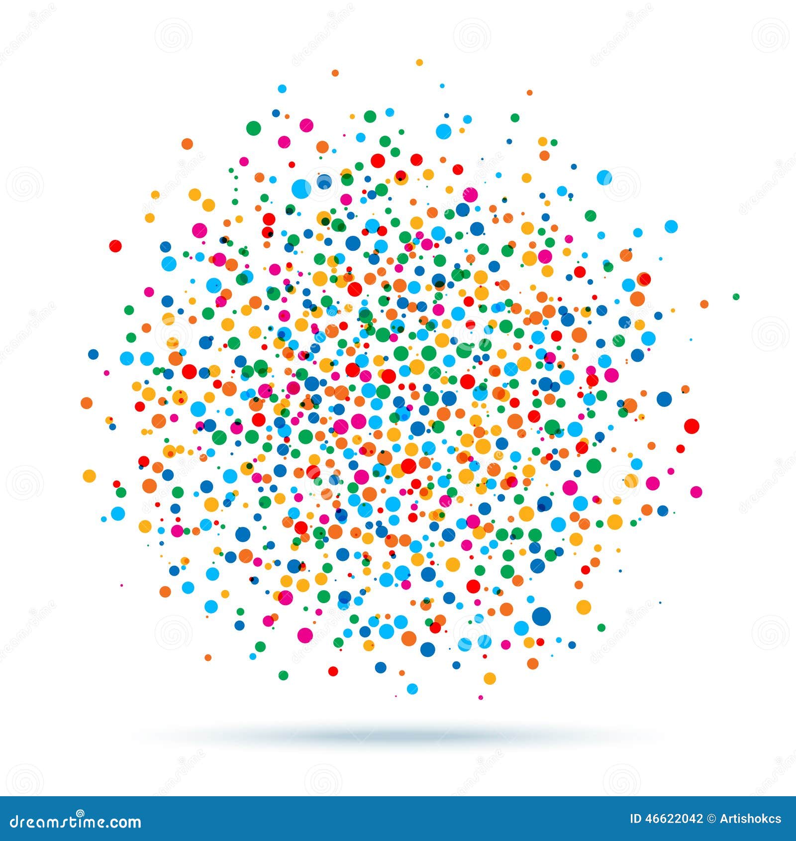 Macchia Astratta Variopinta Dei Punti Illustrazione Vettoriale ...