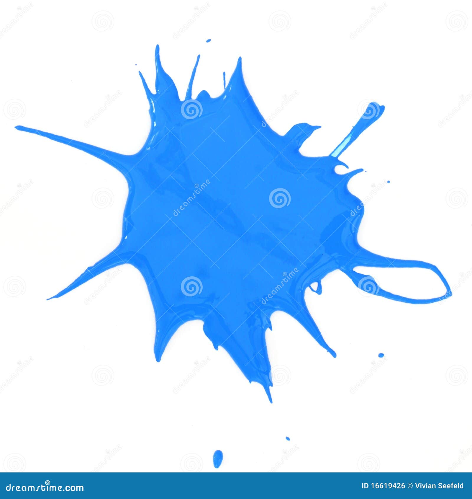 Macchia blu fotografia stock. Immagine di gocciolina - 16619426