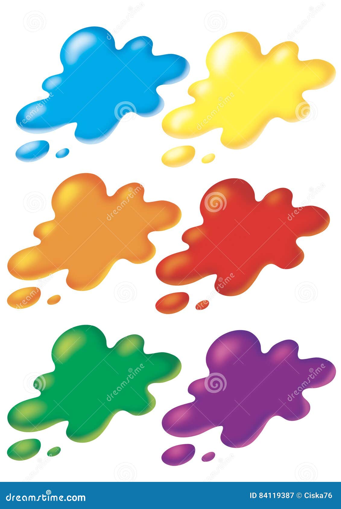 Macchia di colore 1 illustrazione di stock. Illustrazione di macchia ...