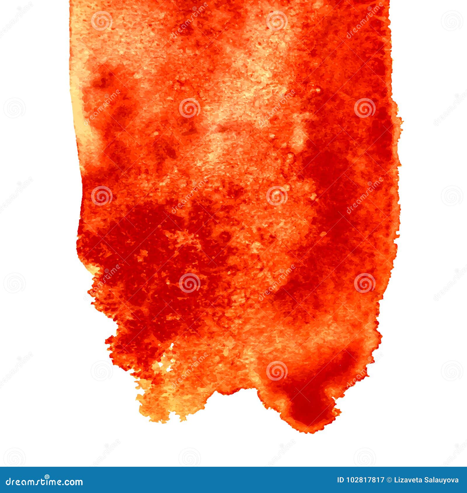 Macchia Rossa Dell'acquerello Illustrazione Vettoriale - Illustrazione ...