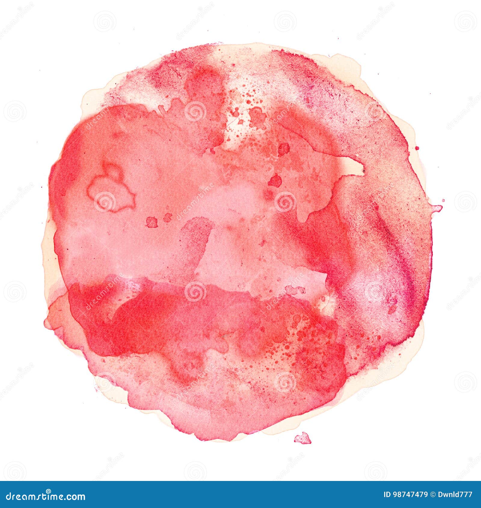 Macchia Rossa Dell'acquerello Illustrazione di Stock - Illustrazione di ...
