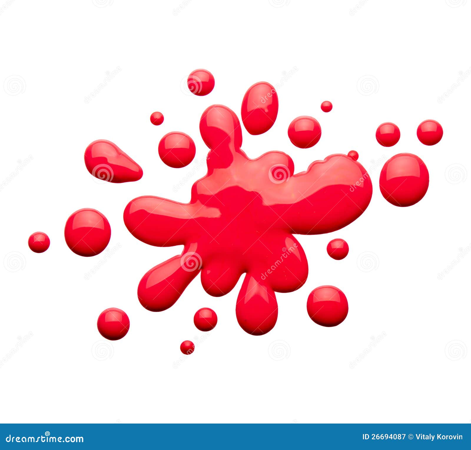 Macchia Rossa Dell'inchiostro Immagine Stock - Immagine di gocce ...