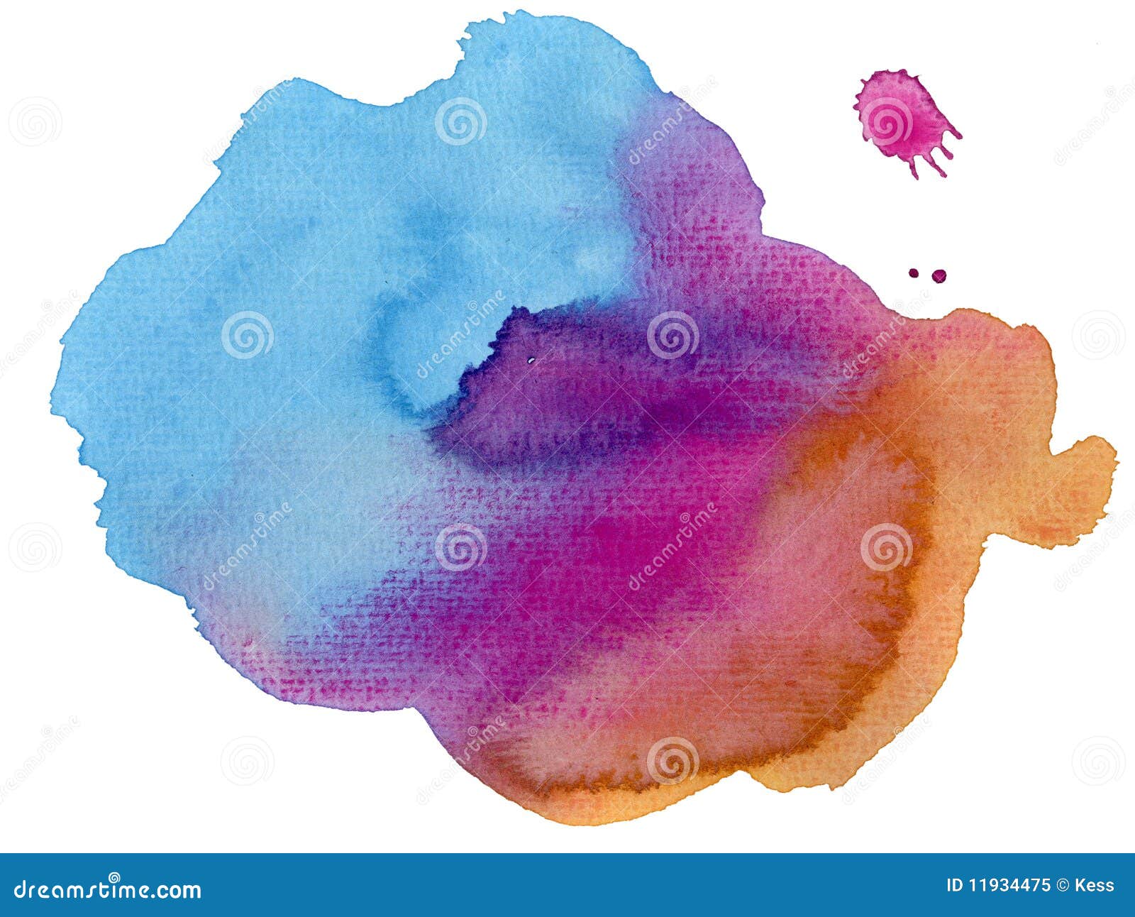 Macchia Variopinta Dell'acquerello Illustrazione di Stock ...