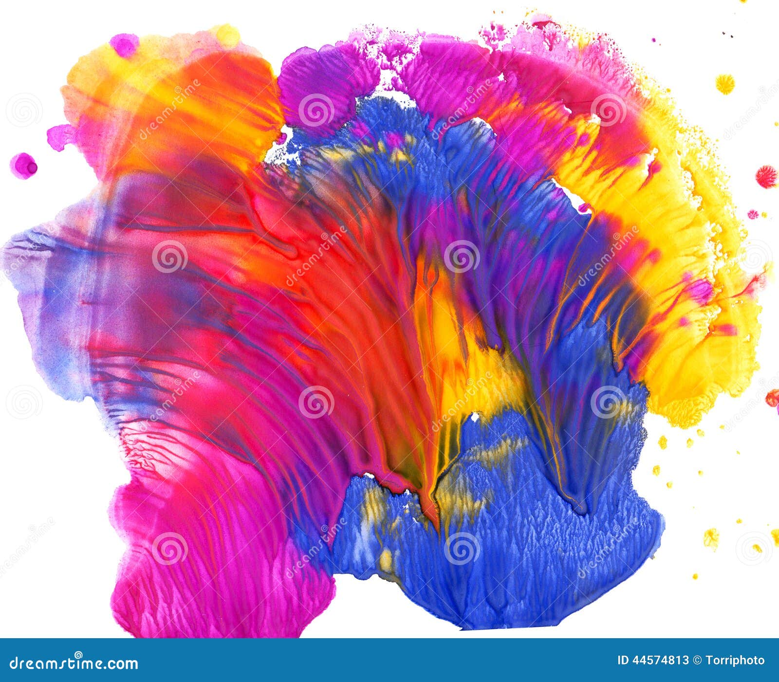 Macchia Variopinta Della Pittura Illustrazione di Stock - Illustrazione ...