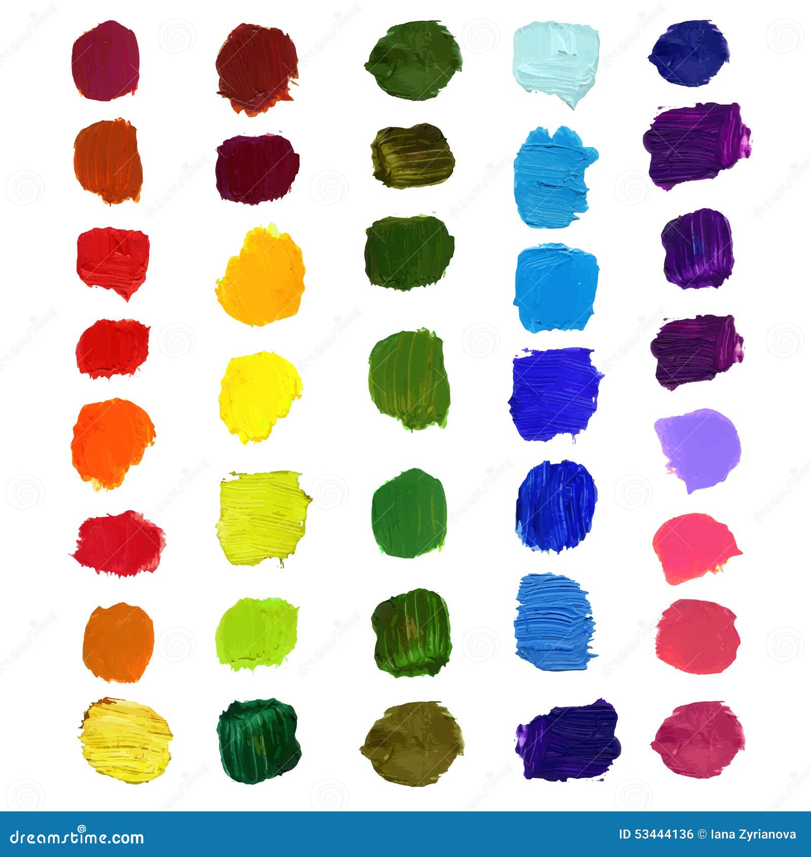 Macchia Variopinta Della Spazzola Di Vettore Illustrazione Vettoriale ...