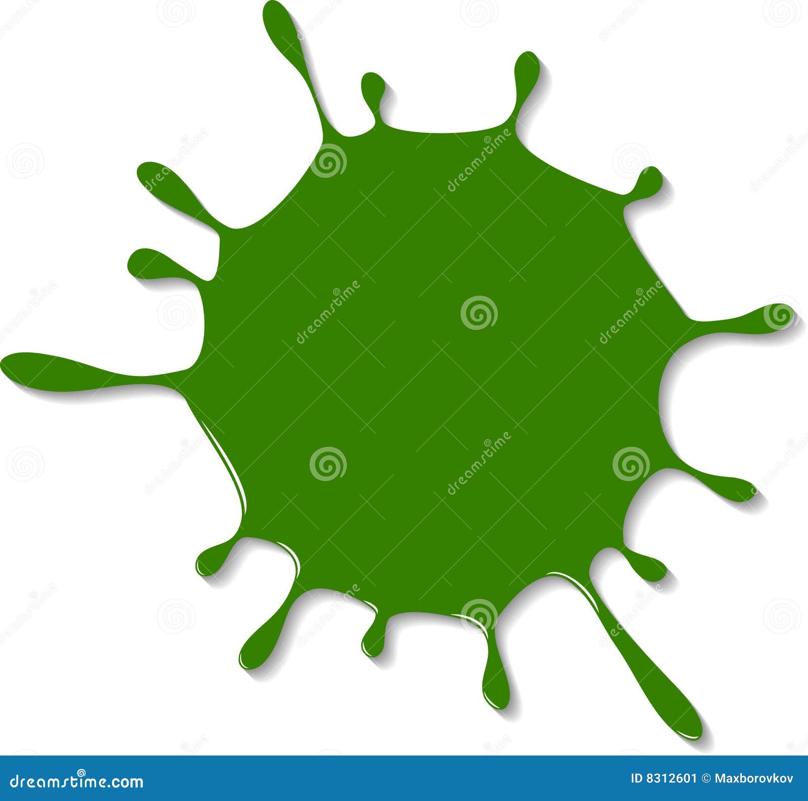 Macchia verde. illustrazione vettoriale. Illustrazione di scheggia ...