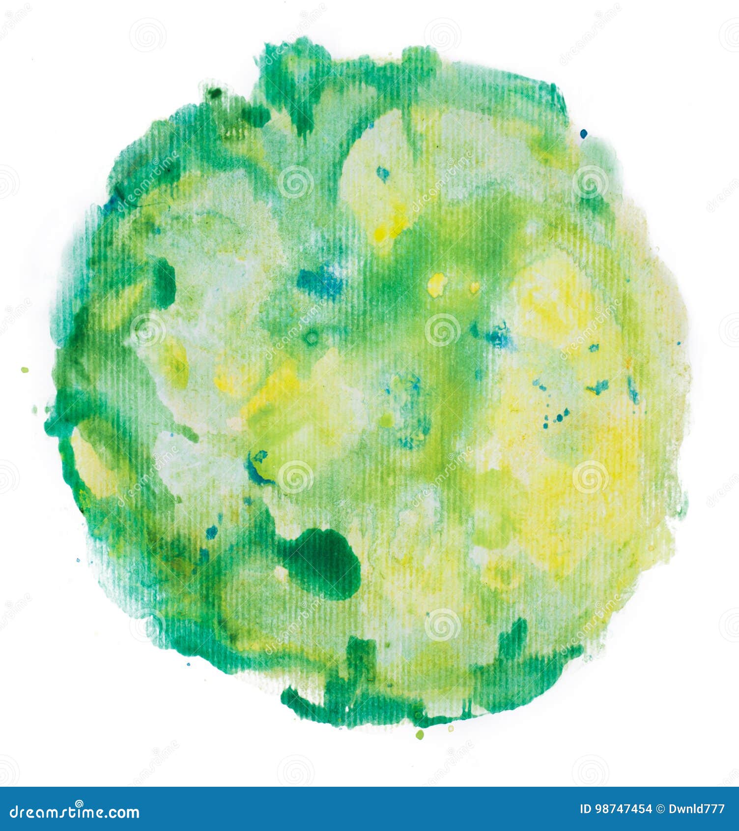 Macchia Verde Dell'acquerello Illustrazione di Stock - Illustrazione di ...