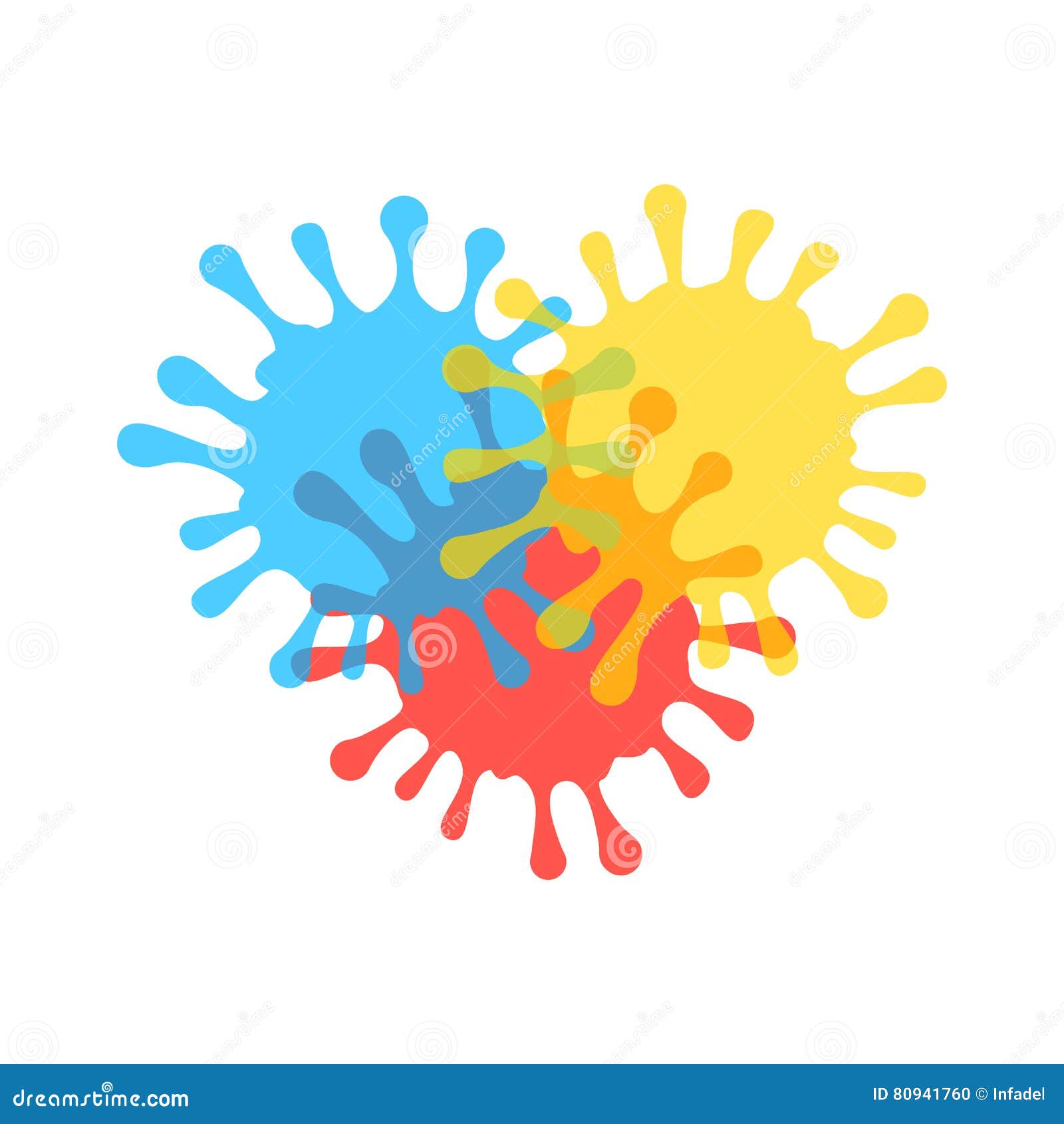 Macchie Colorate E Trasparenti Dell'inchiostro Illustrazione Vettoriale ...