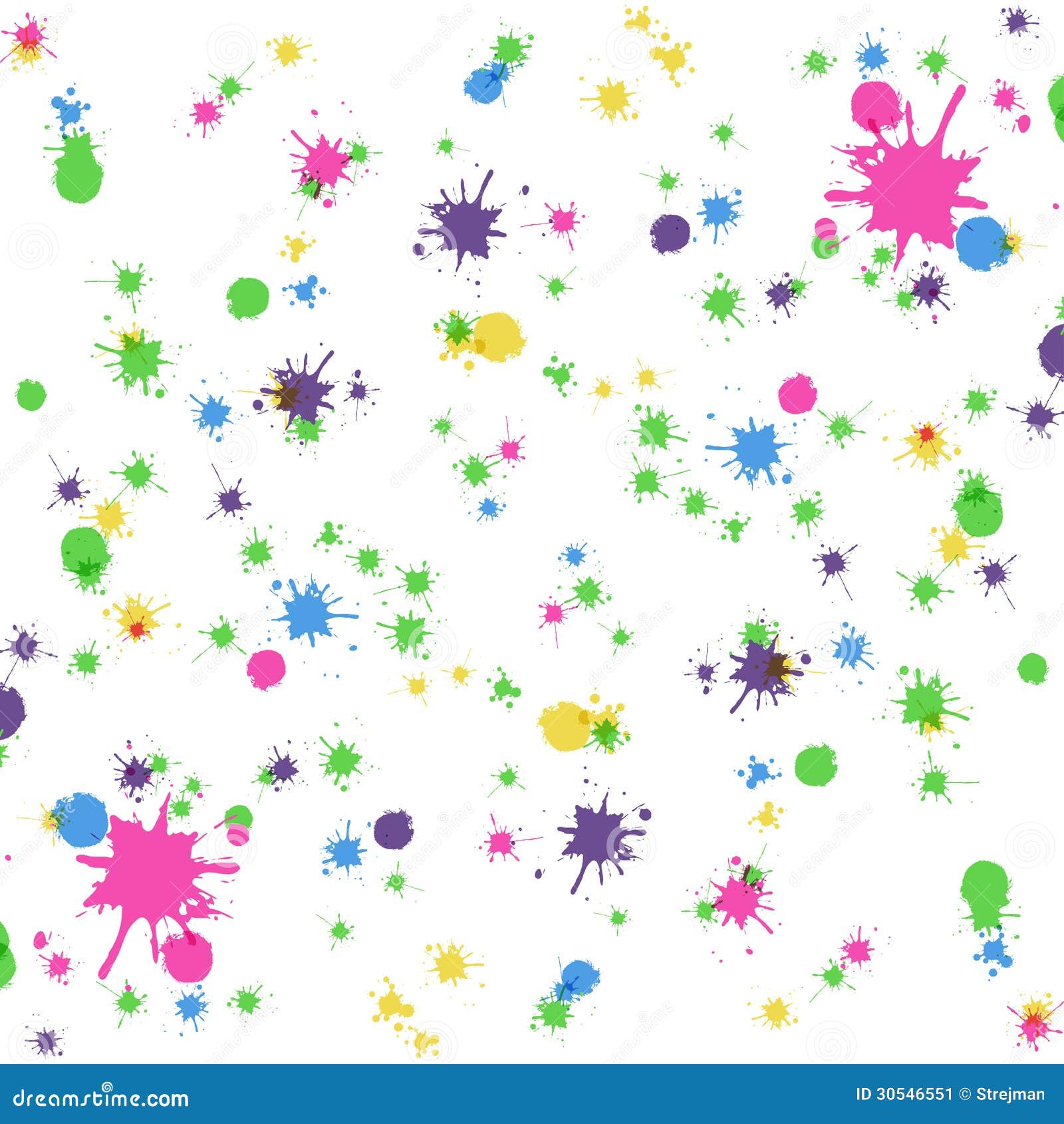 Macchie Colorate Sui Precedenti Bianchi Illustrazione Vettoriale ...