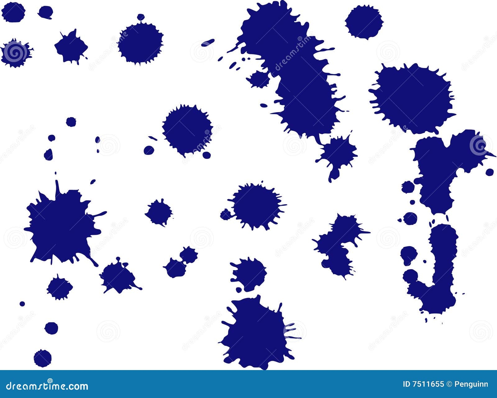 Macchie dell'inchiostro illustrazione vettoriale. Illustrazione di ...