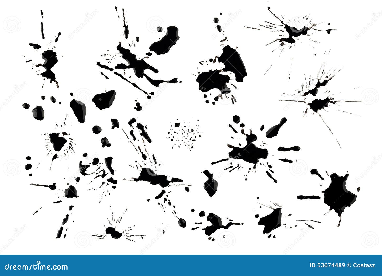 Macchie E Splats Dell'inchiostro Immagine Stock - Immagine di disegno ...