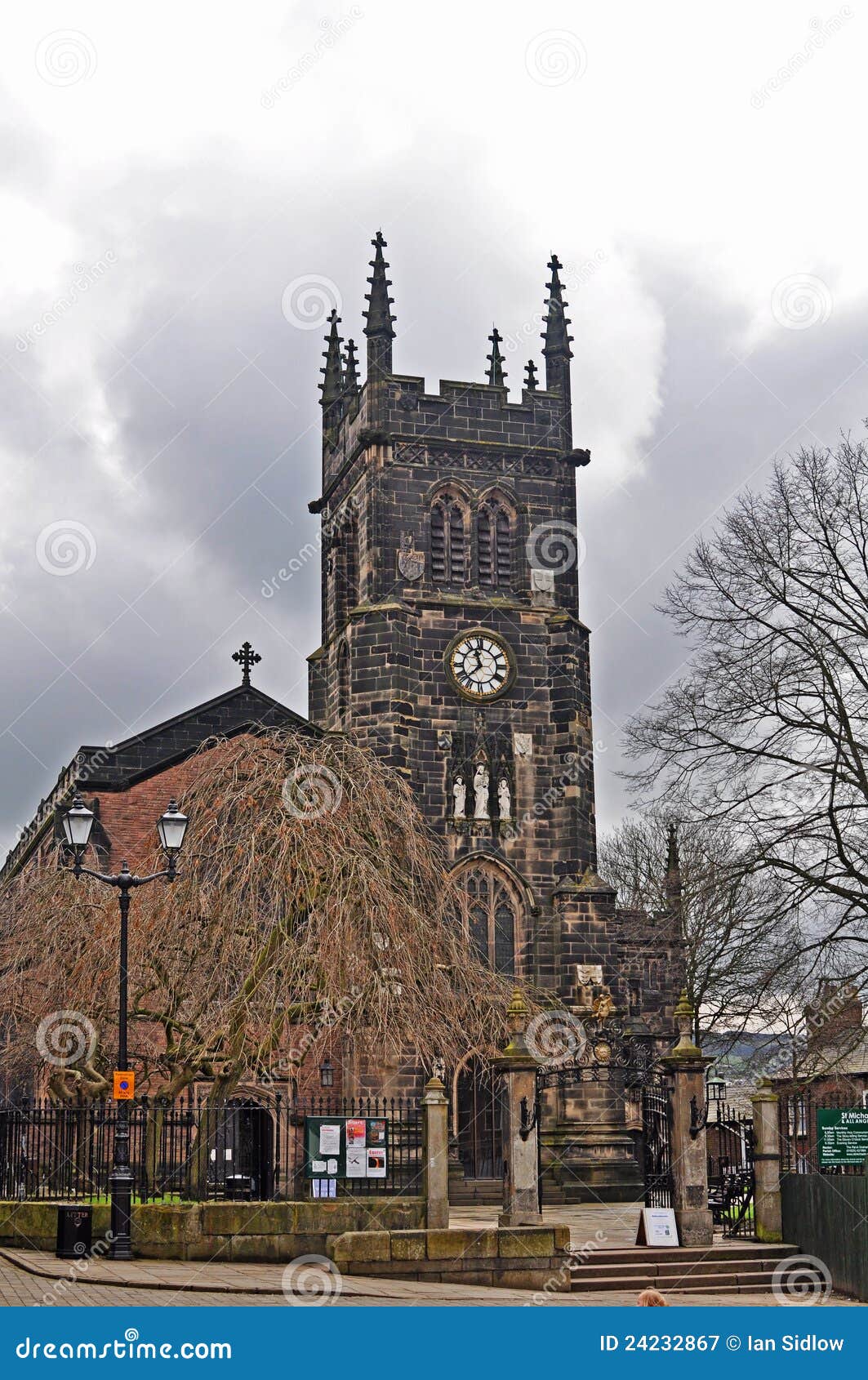 Macclesfield - St Michaels Church Stock Image - Image of austere ...