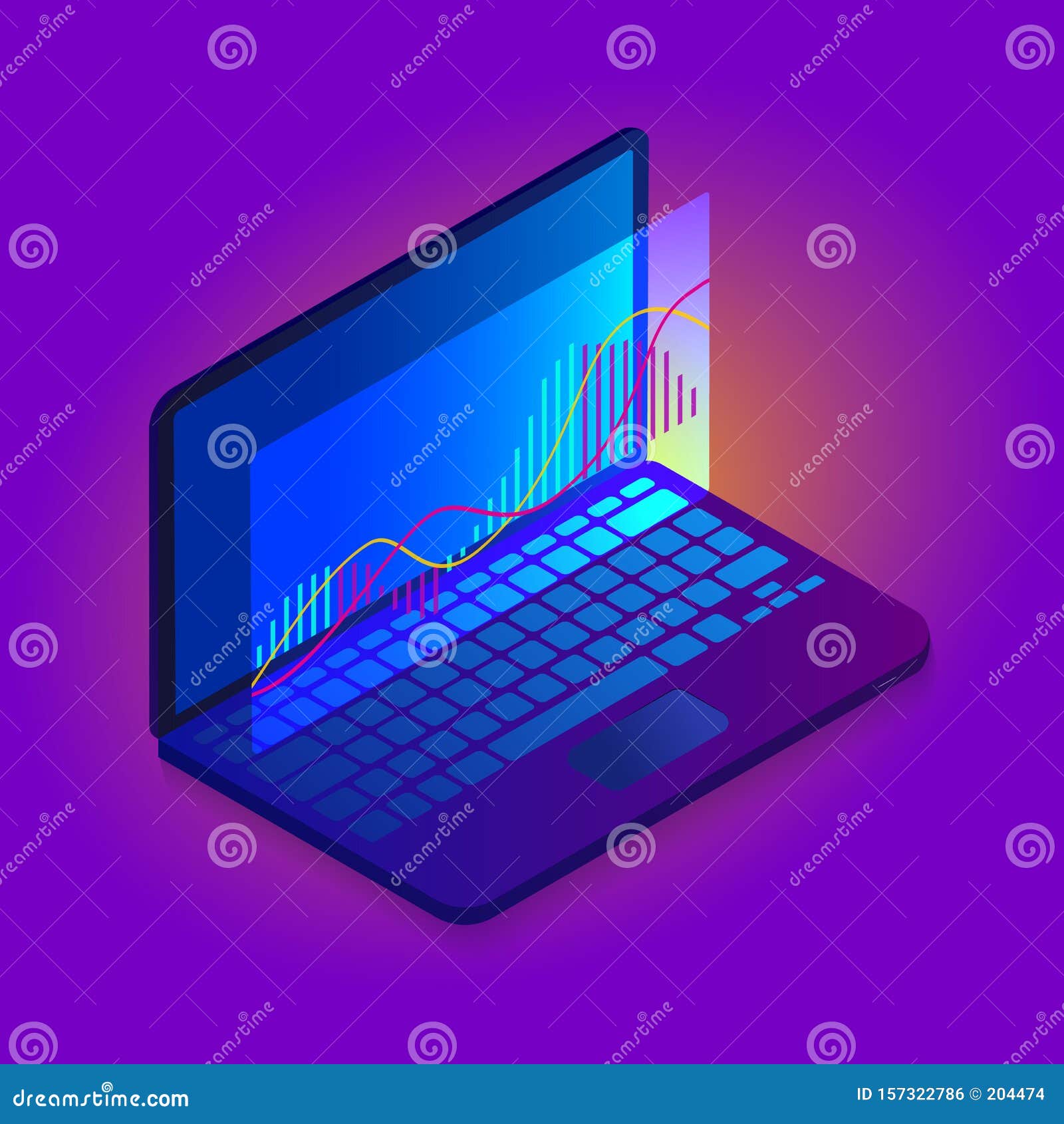 MACD Indicator Technical Analysis Vector Isometric Icon. Stock and ... MACD Indicator Technical Analysis Vector Isometric Icon. Stock and ...