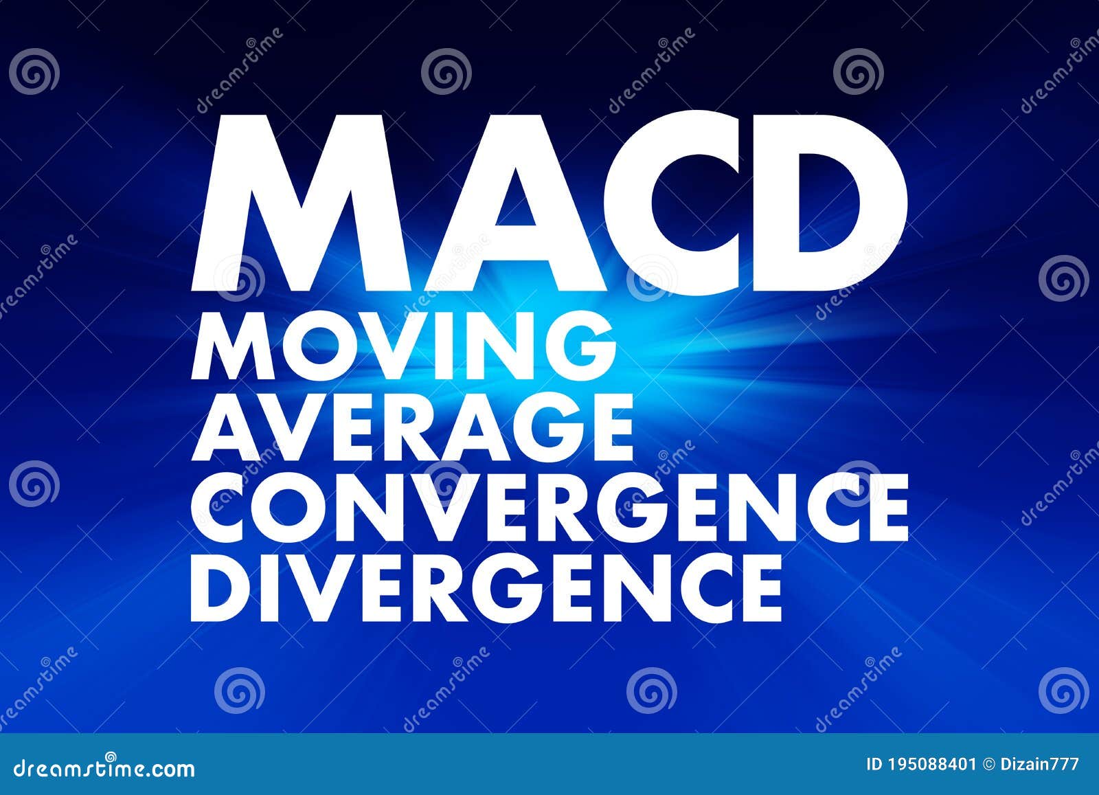 MACD Moving Average Convergence Divergence Indicator Technical Analysis Vector Illustration ...