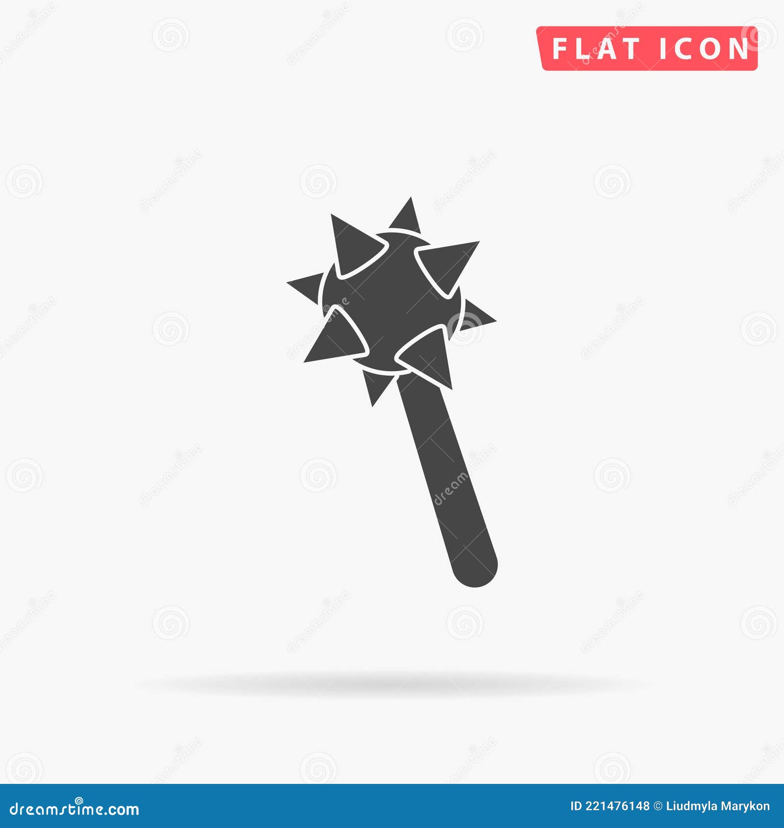 Mace Flat Vector Icon. Hand Drawn Style Design Illustrations Stock ...