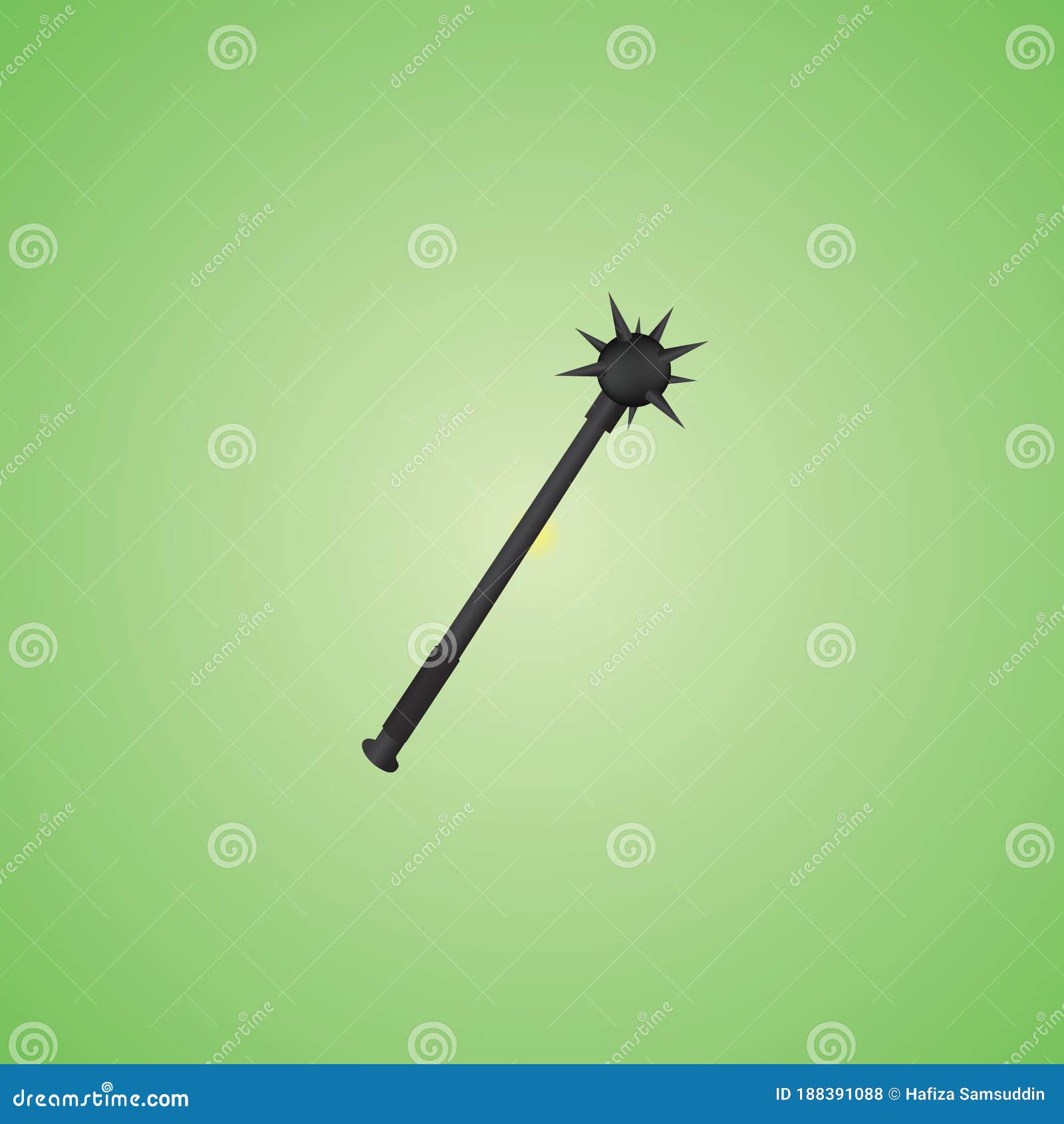 Mace. Vector Illustration Decorative Design Stock Vector - Illustration ...