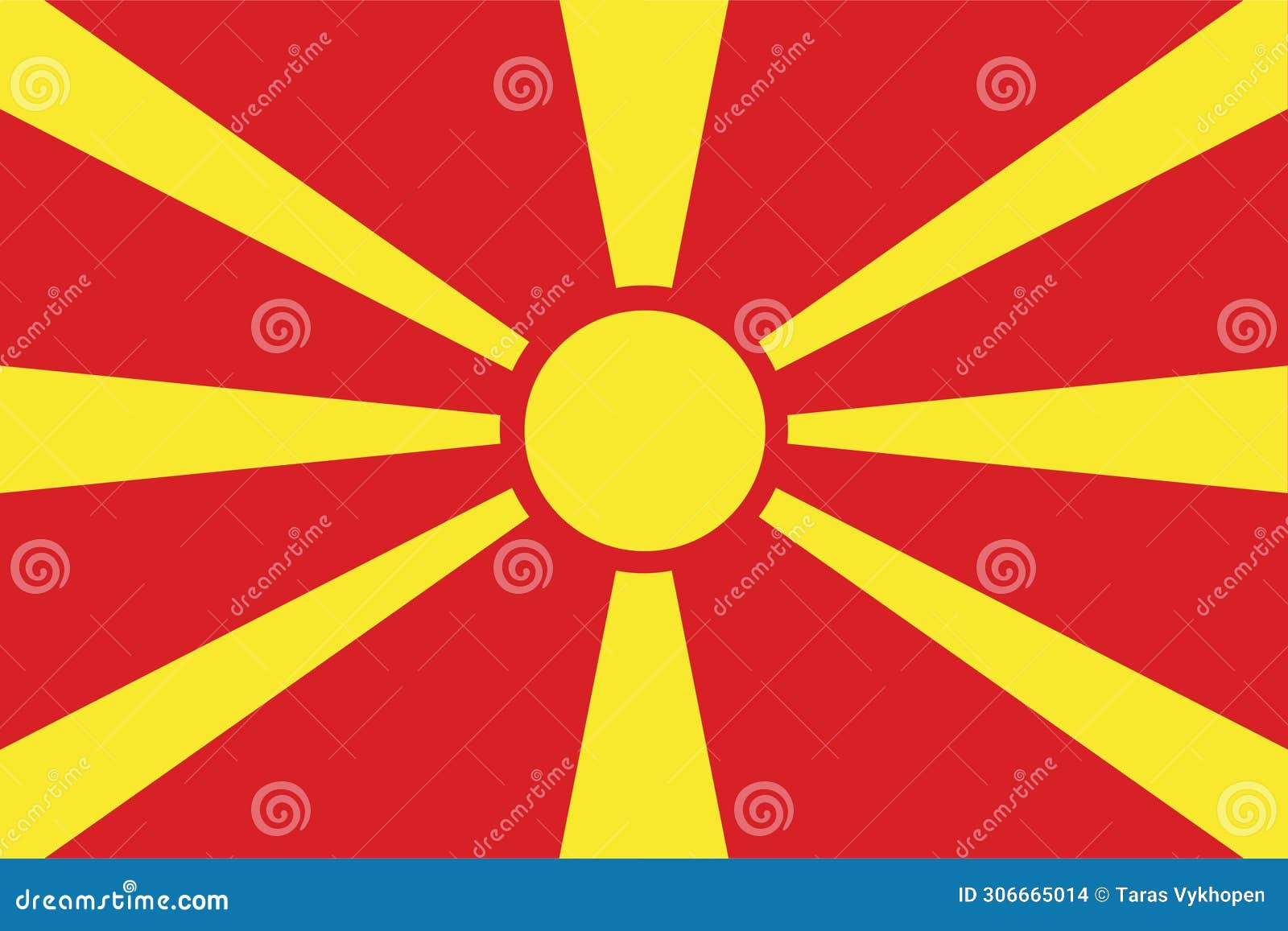 Macedonia Flag Isolated in Official Colors and Proportion Correctly ...