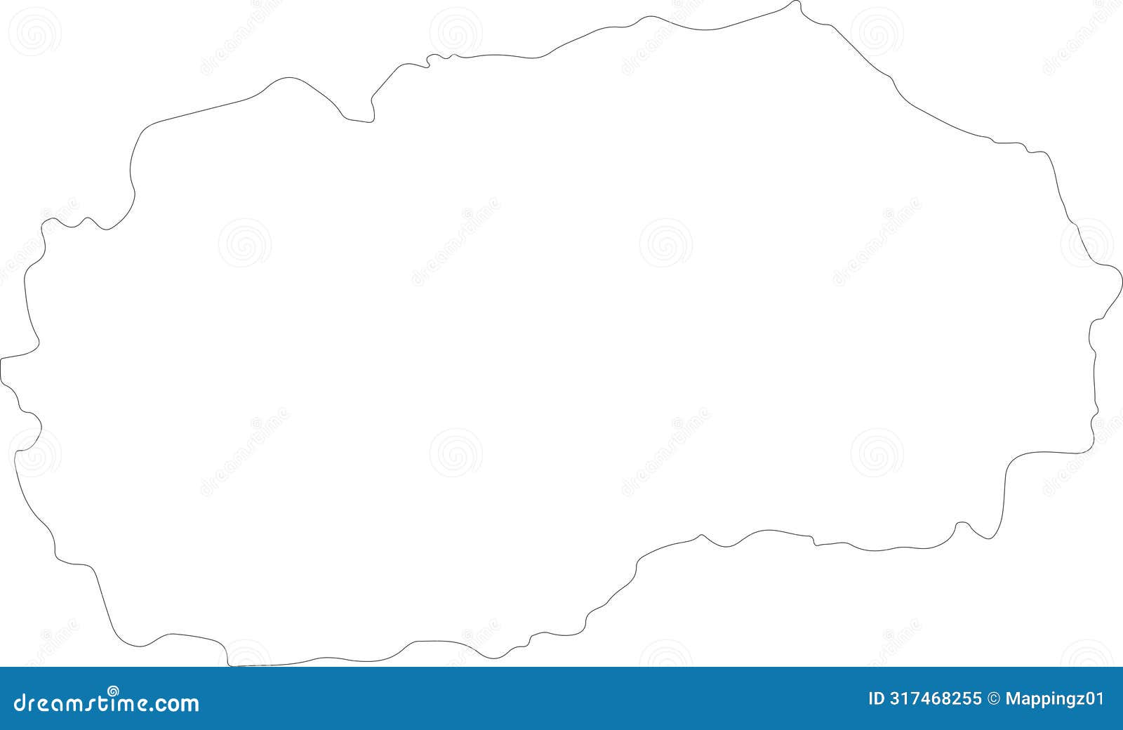 Macedonia outline map stock illustration. Illustration of logo - 317468255