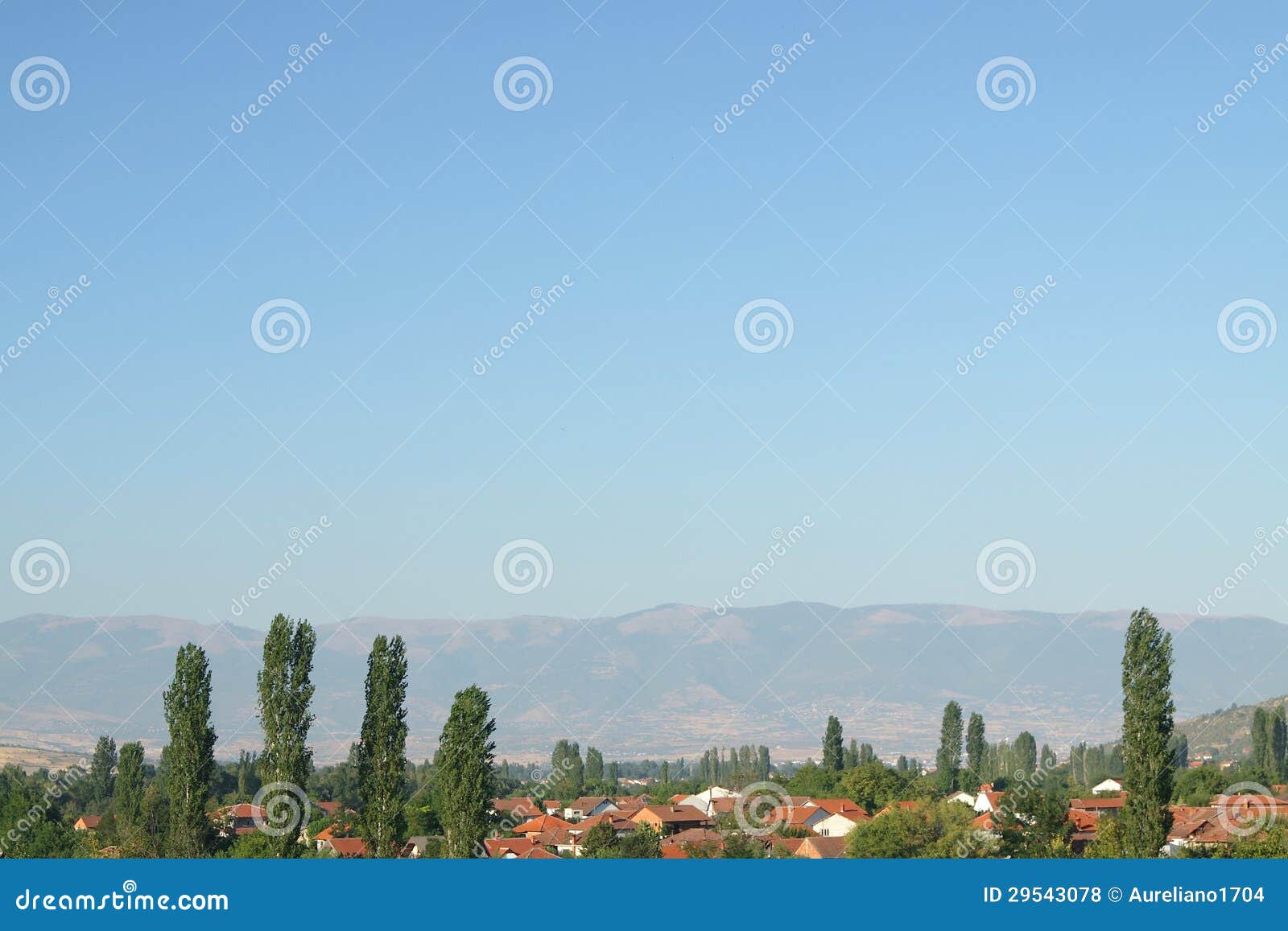 Macedonia, Village Off Skopje Stock Photo - Image of poplar ...