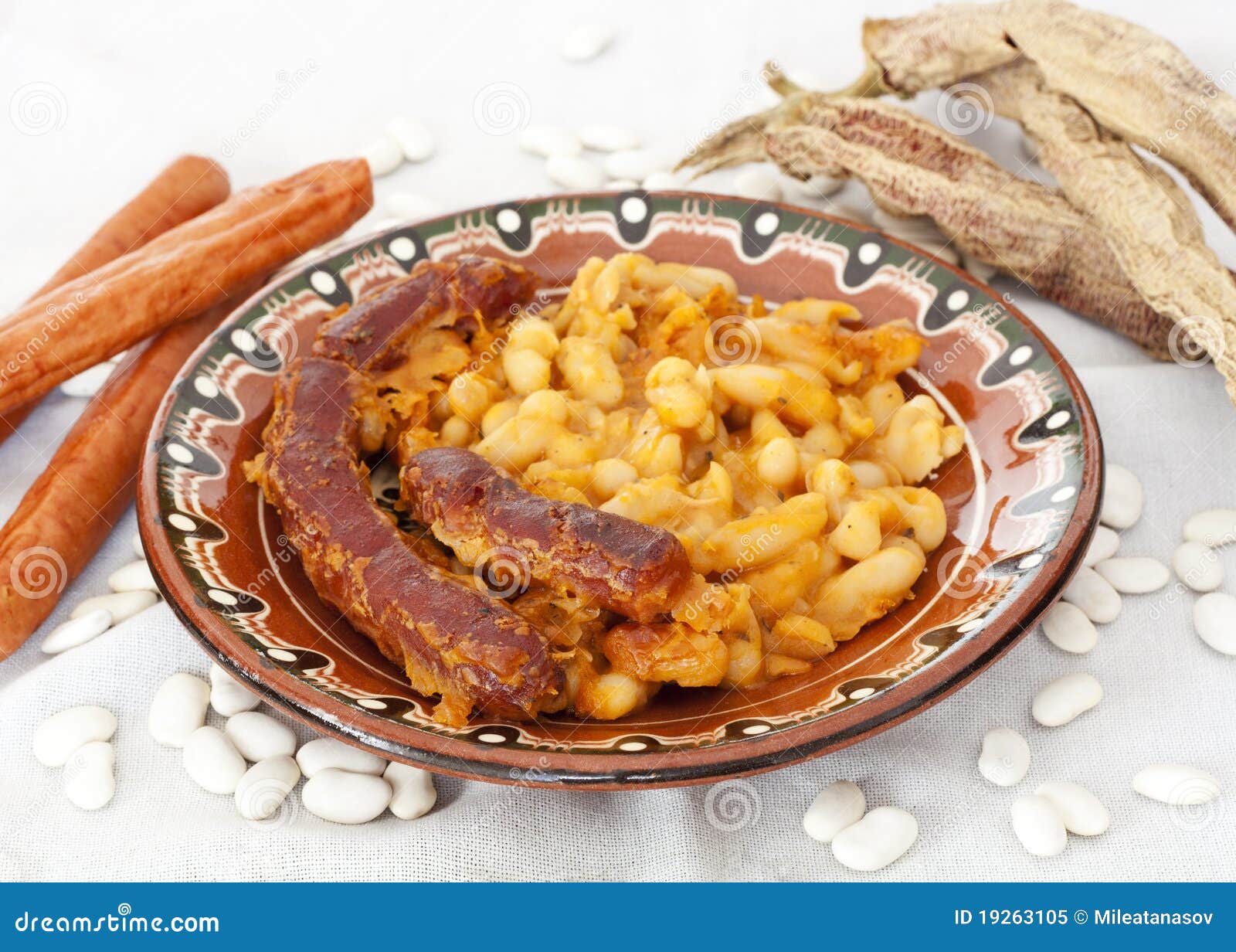 Macedonian Food Tavce Gravce Stock Image - Image of baked, food: 19263105