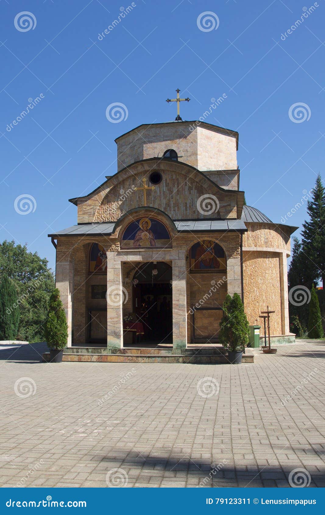 Macedonian Orthodox Church on Mount Vodno Stock Image - Image of temple ...