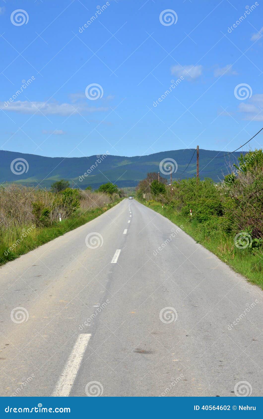 Macedonian Road in spring stock photo. Image of automobile - 40564602