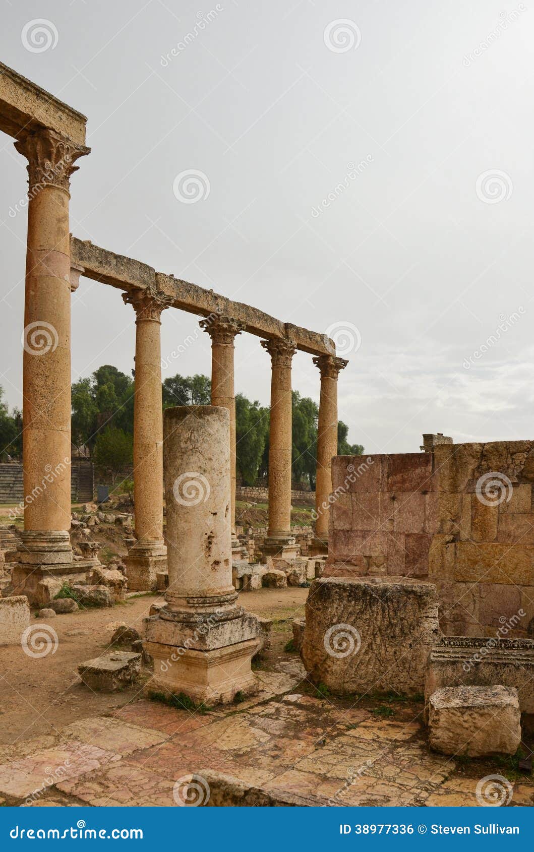 Macellum, Jerash photo stock. Image du vacances, histoire - 38977336