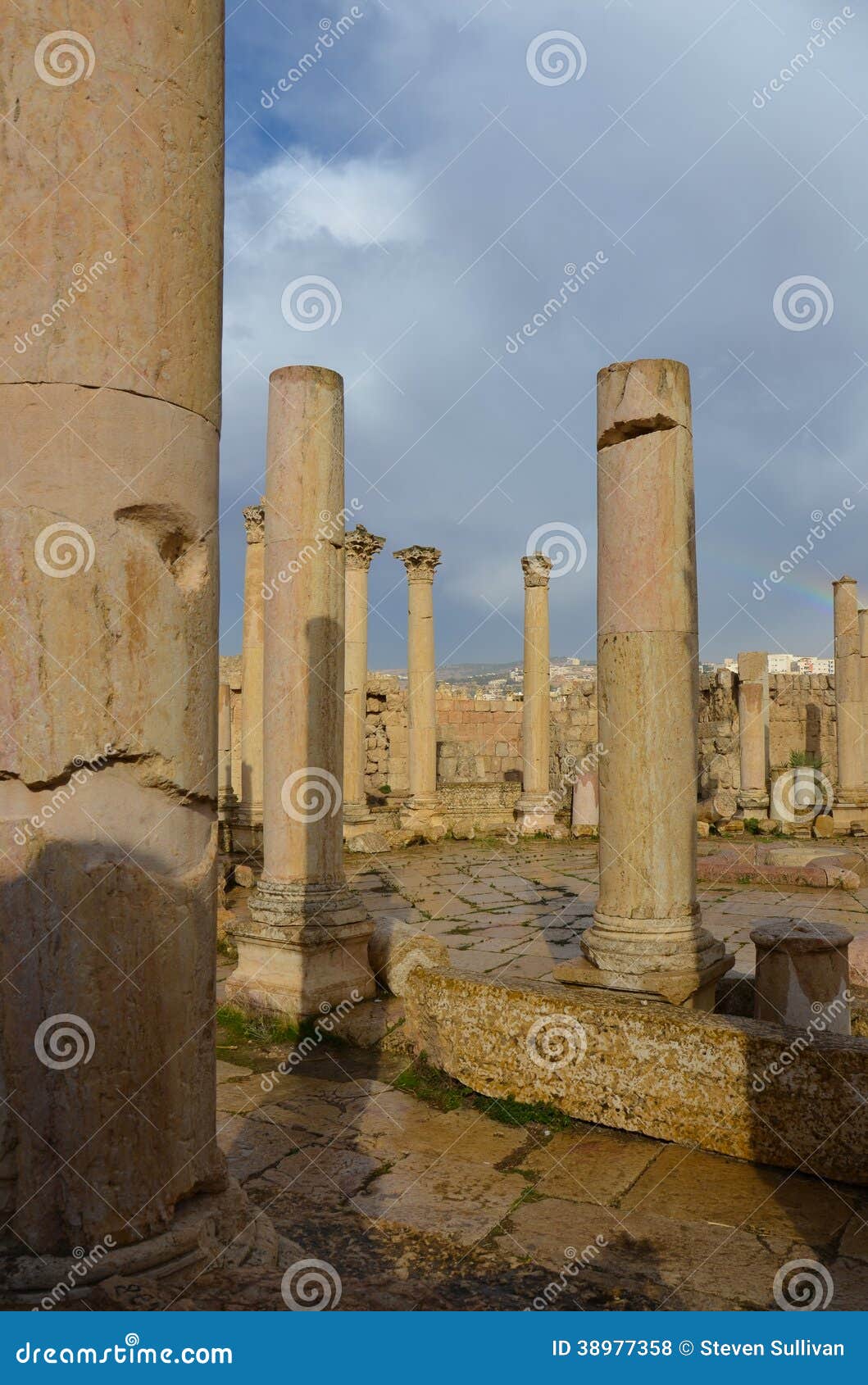 Macellum, Jerash photo stock. Image du historique, tourisme - 38977358